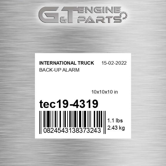 TEC19-4319 BACK-UP ALARM fits INTERNATIONAL TRUCK (New OEM) - Walmart.com