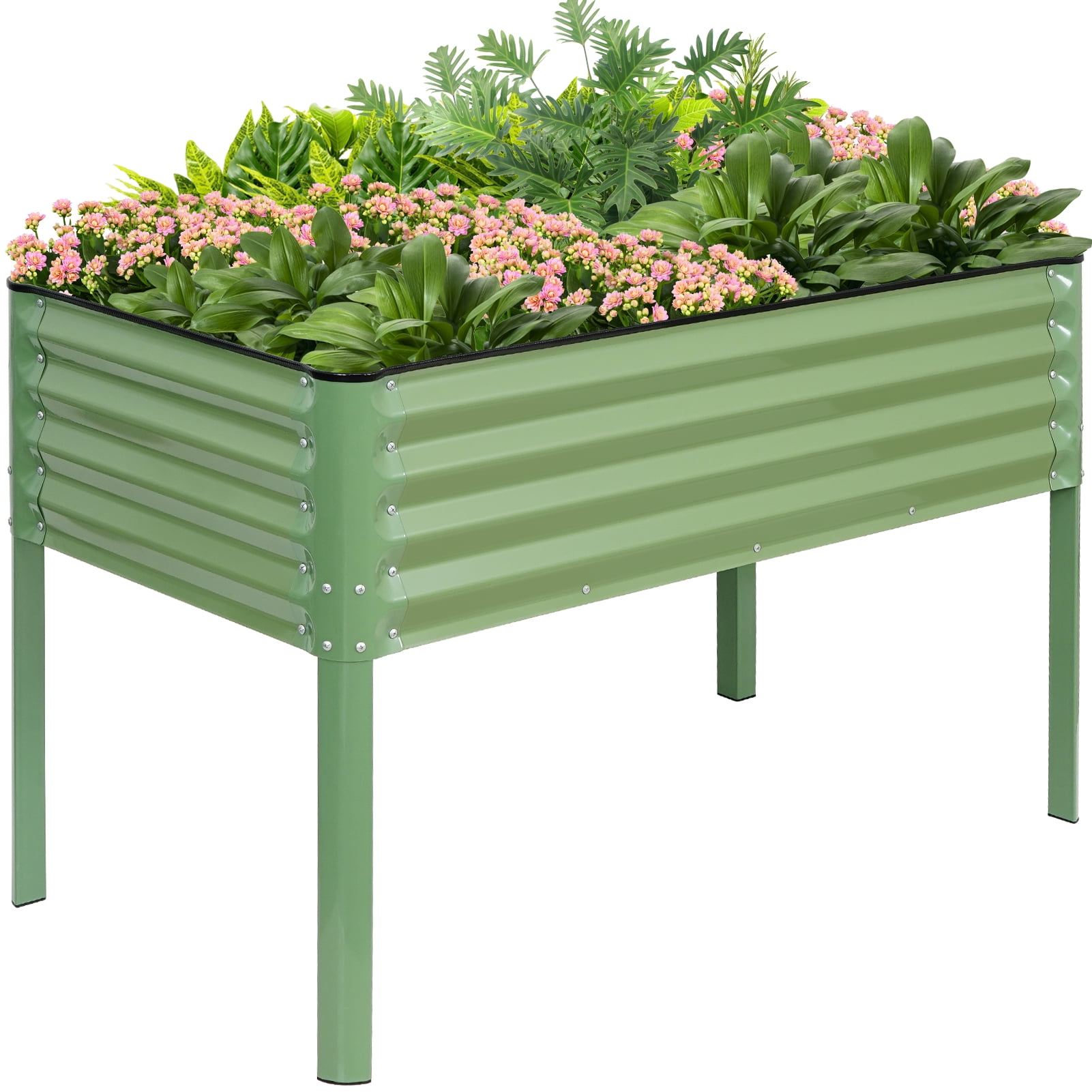 TECANA Raised Garden Kit Ergonomic 29-Inch Elevated Design Saves Soil ...