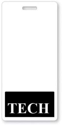 TECH Badge Buddy - Vertical Heavy Duty Spill & Tear Resistant Cards - 2 ...