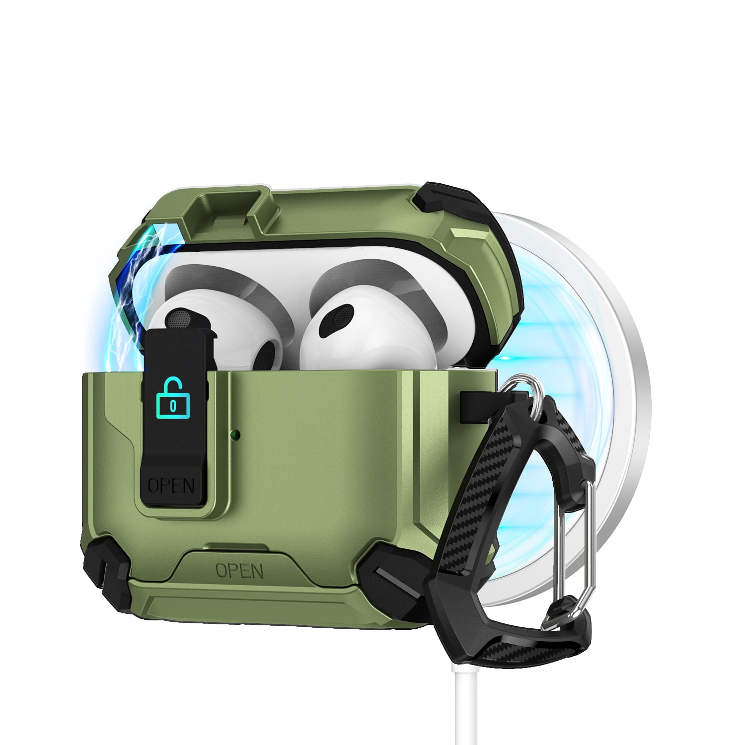 TECH CIRCLE for Apple AirPods 2 (2nd Gen, 2019 Release) Magnetic Case ...