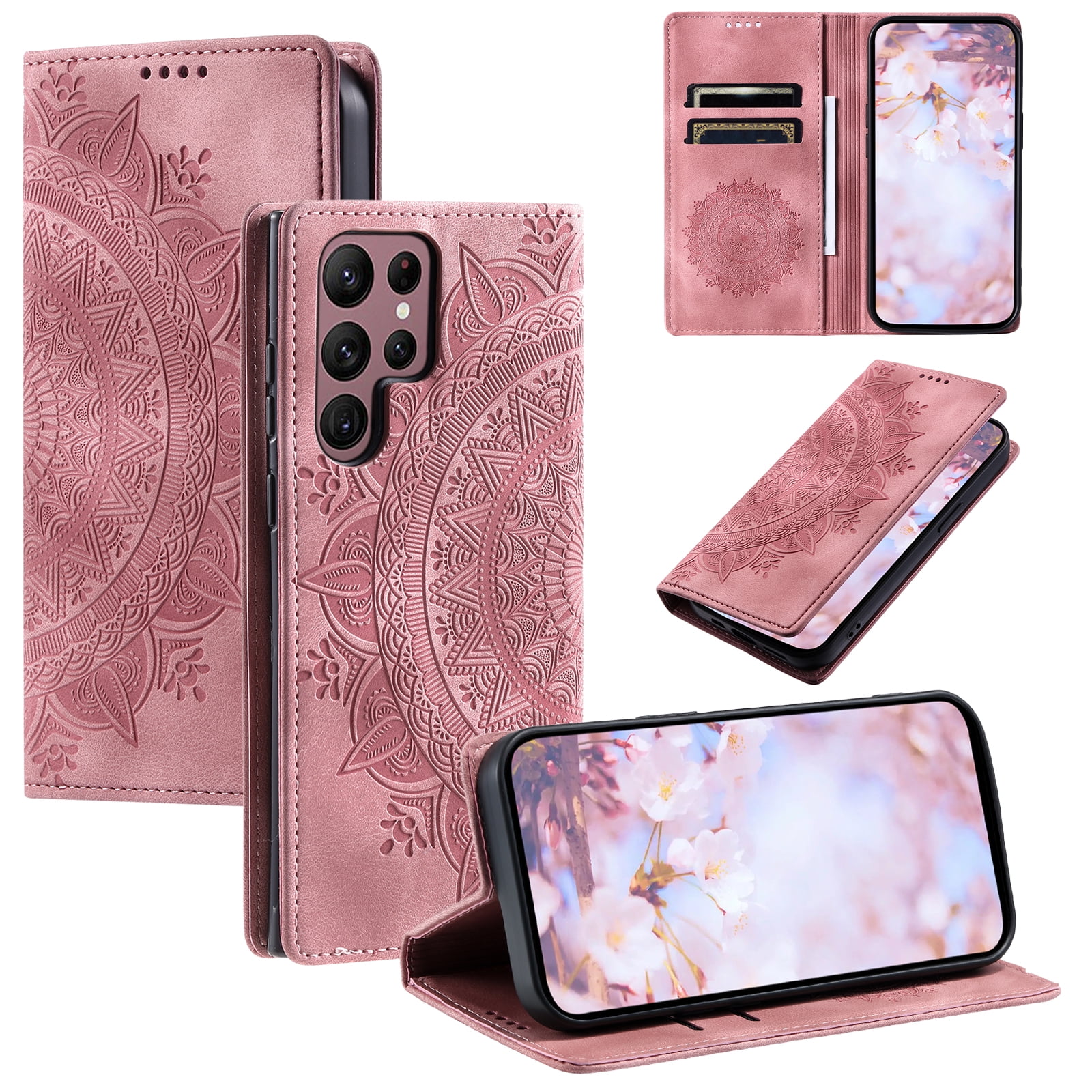 TECH CIRCLE Case For Galaxy S23 Plus Case, Slim PU Leather Flip Folio ...