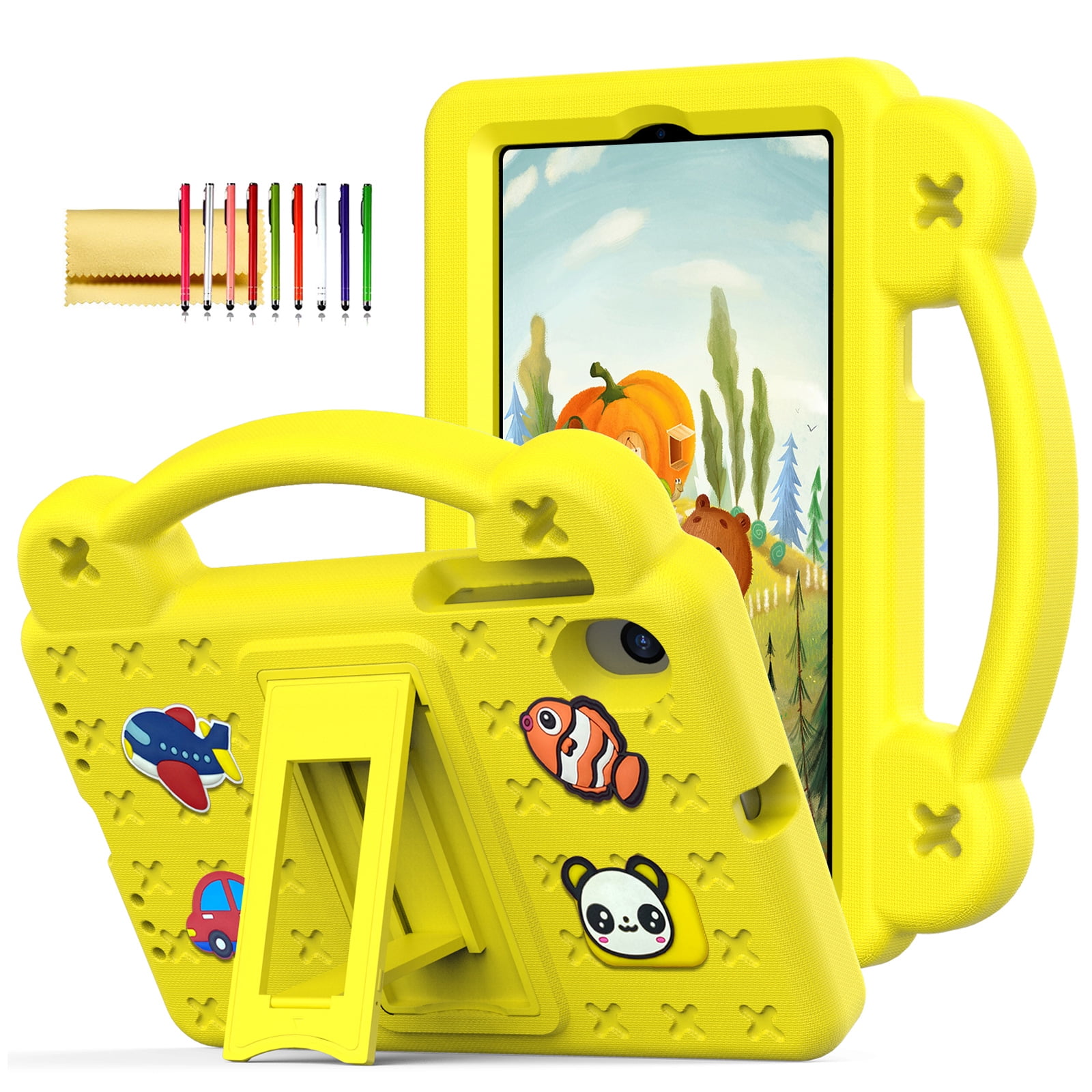 TECH CIRCLE Case for Onn 7" Tablet 2024 Gen 4, Cartoon Panda Shockproof ...