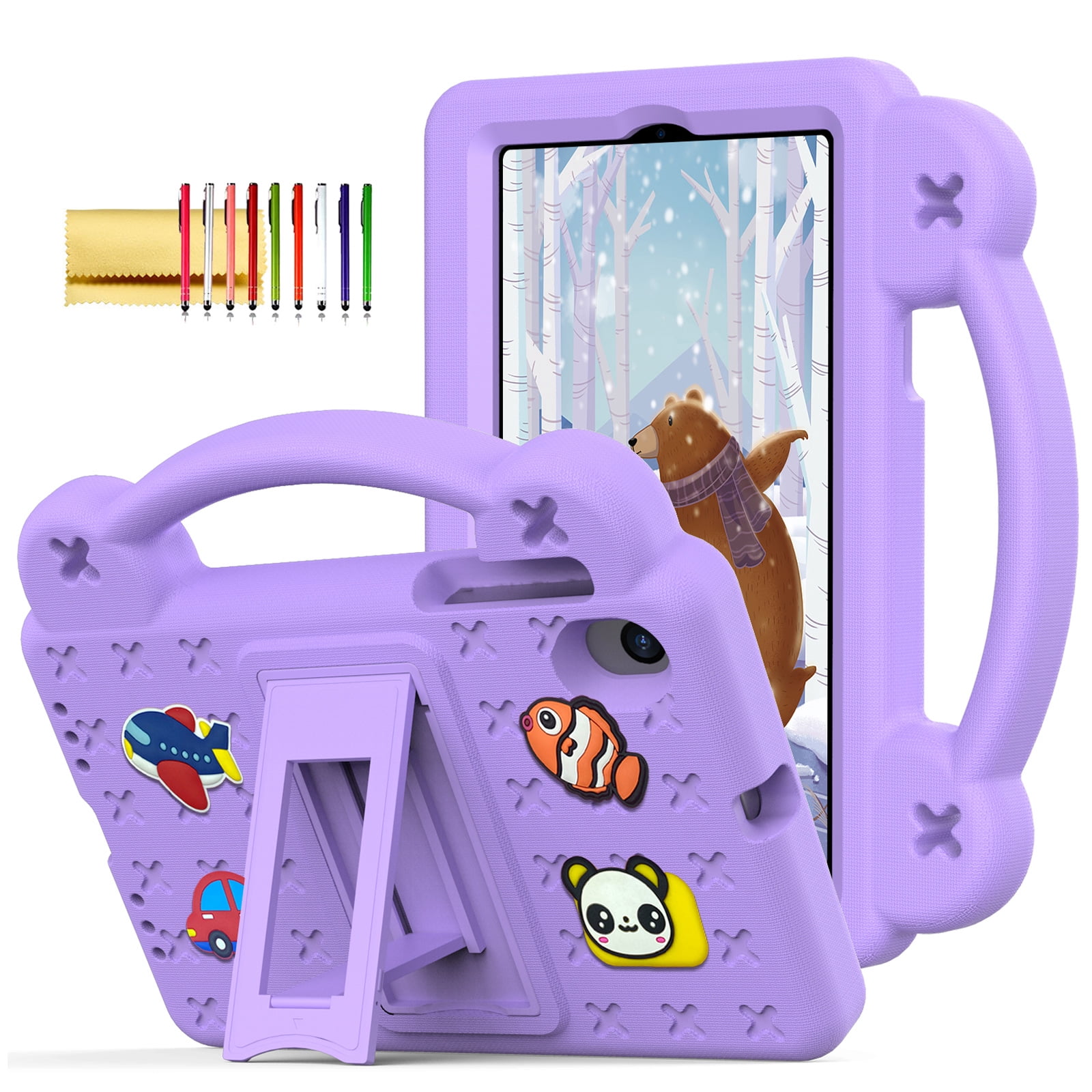 TECH CIRCLE Case for Onn 7" Tablet 2024 Gen 4, Cartoon Panda Shockproof ...