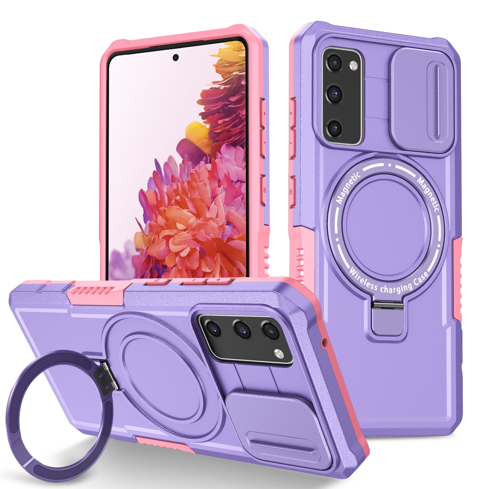 TECH CIRCLE Case for Samsung Galaxy S20 FE (6.5") - [Sliding Cover for ...