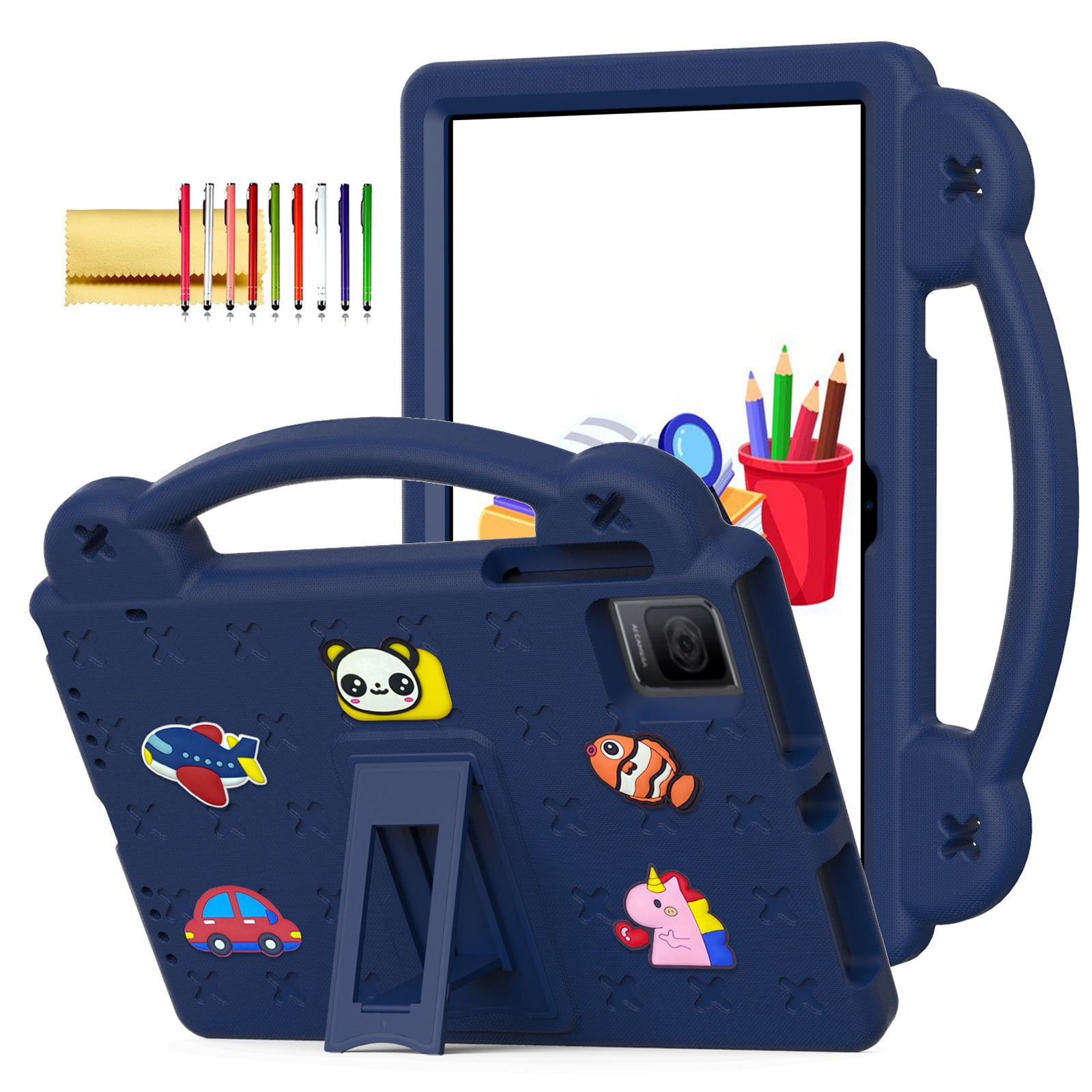 TECH CIRCLE Case for T-Mobile Revvl Tab 5G 2023, Cute Cartoon Panda Shockproof Rugged ...