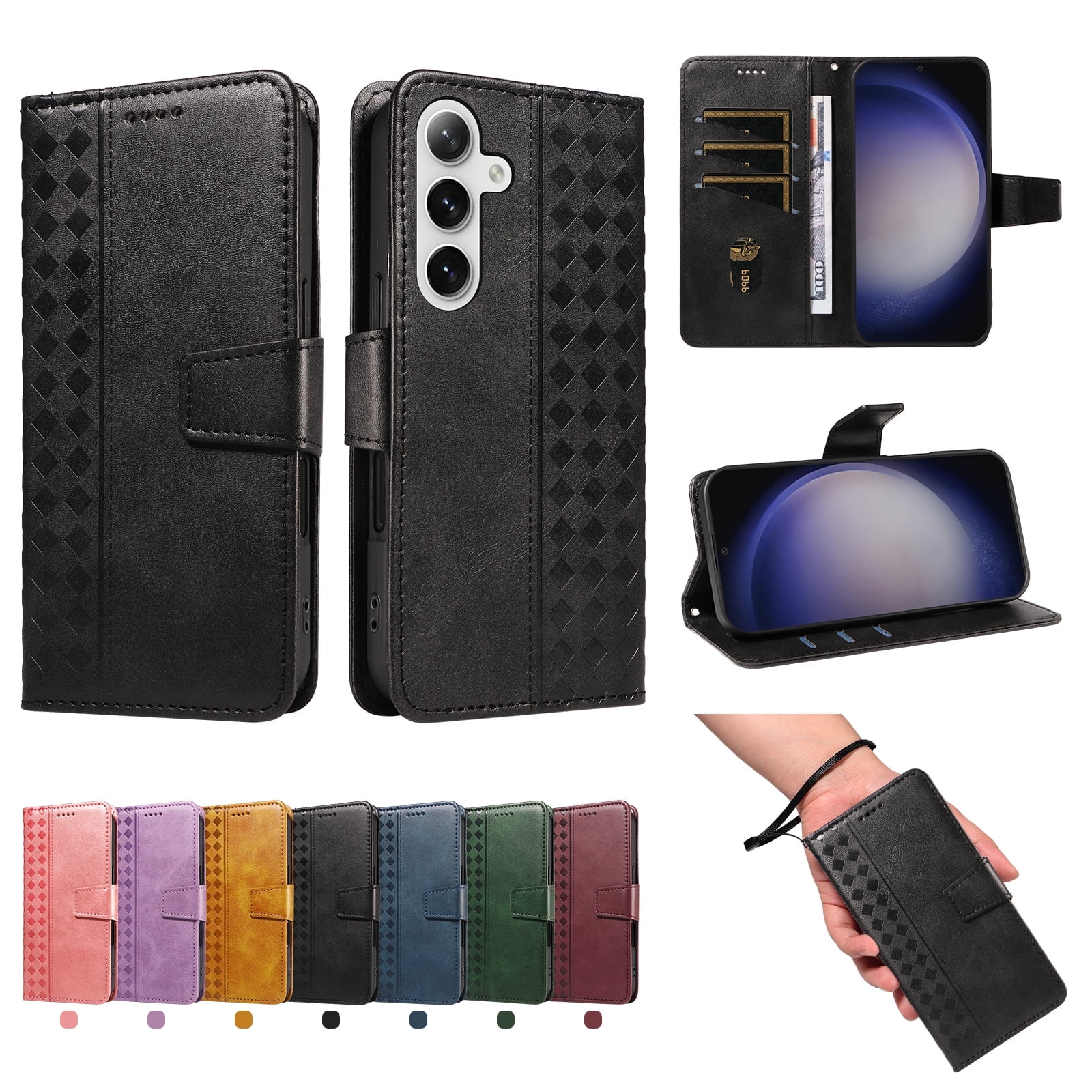 TECH CIRCLE Classic PU Leather Flip Wallet Case for Galaxy A16 5G (6.7 ...