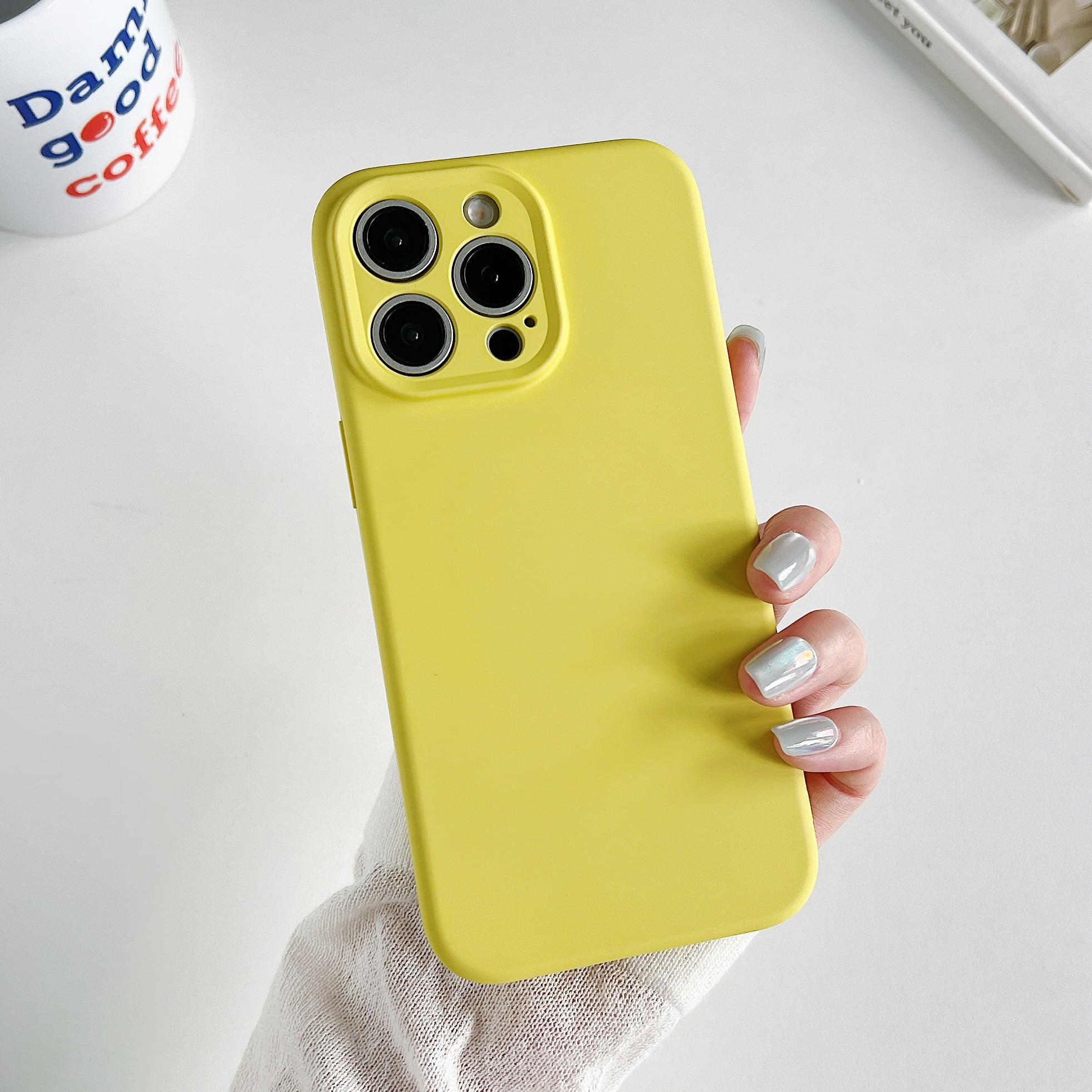 TECH CIRCLE Compatible with iPhone 12 Liquid Silicone TPU Rubber Back ...