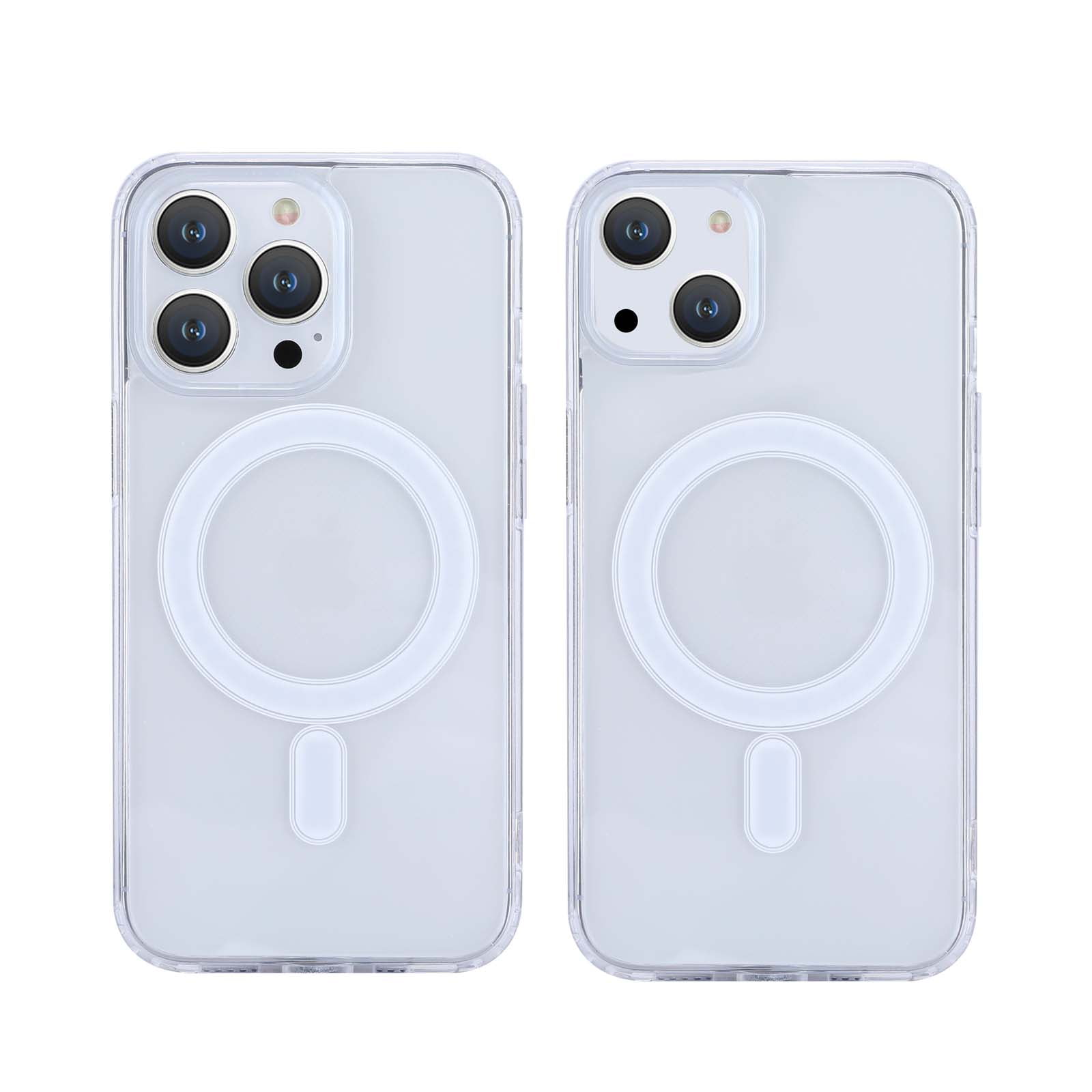 TECH CIRCLE Compatible with iPhone 14 PC+TPU Clear Magnetic Case ...