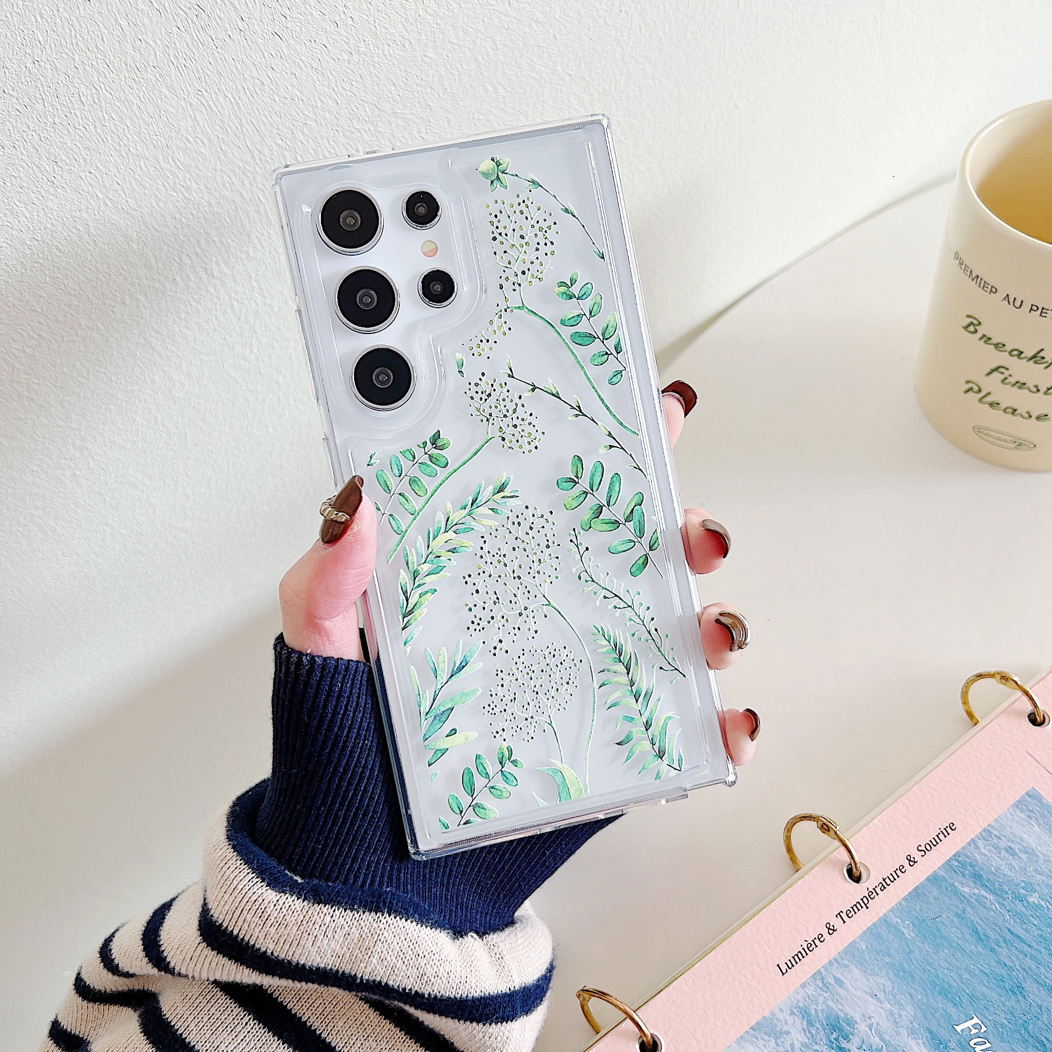 TECH CIRCLE Cute Clear TPU Phone Case for Galaxy S24 Ultra 6.8 ...