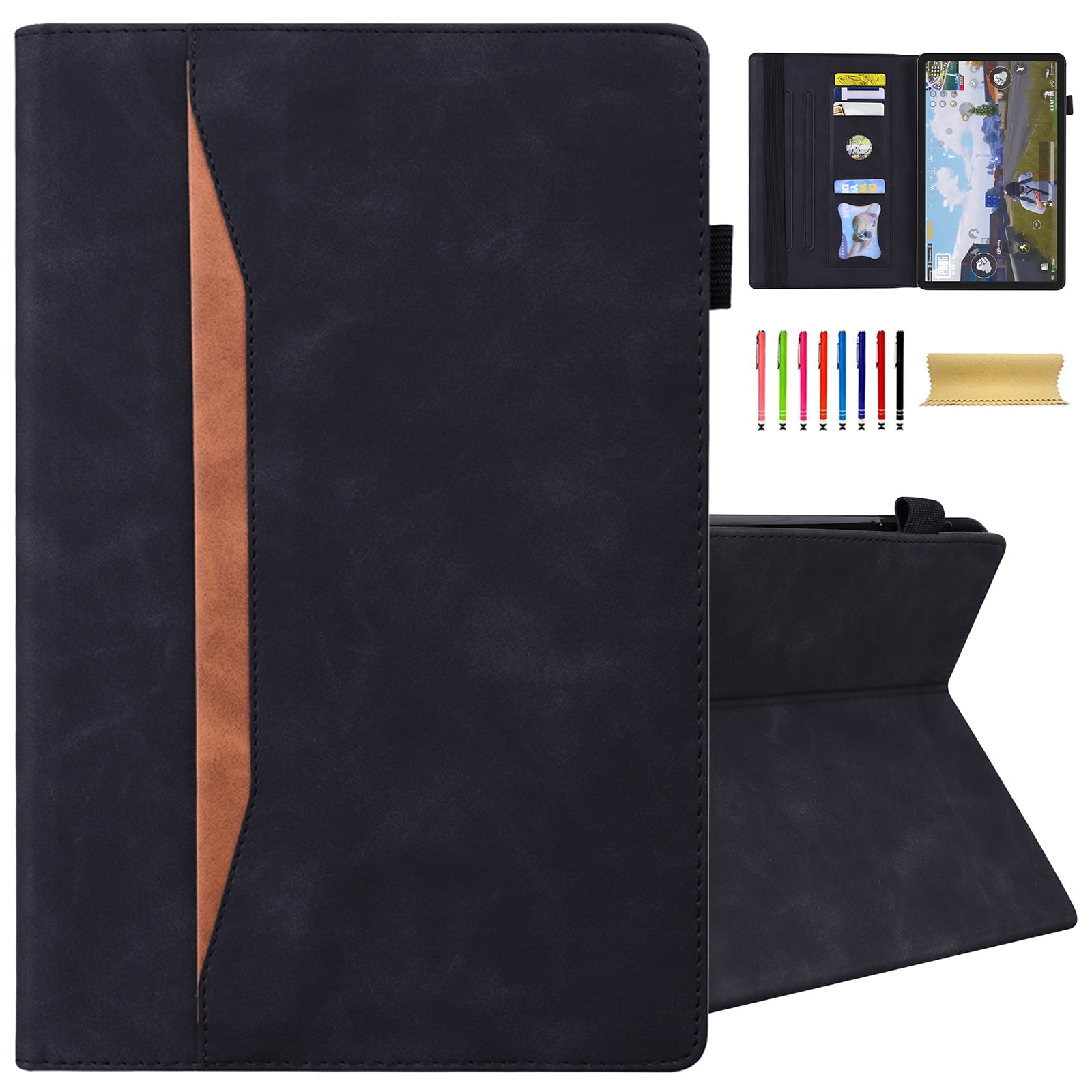 TECH CIRCLE Folio Case for All-New Amazon Fire HD 10 and 10 Plus Tablet ...