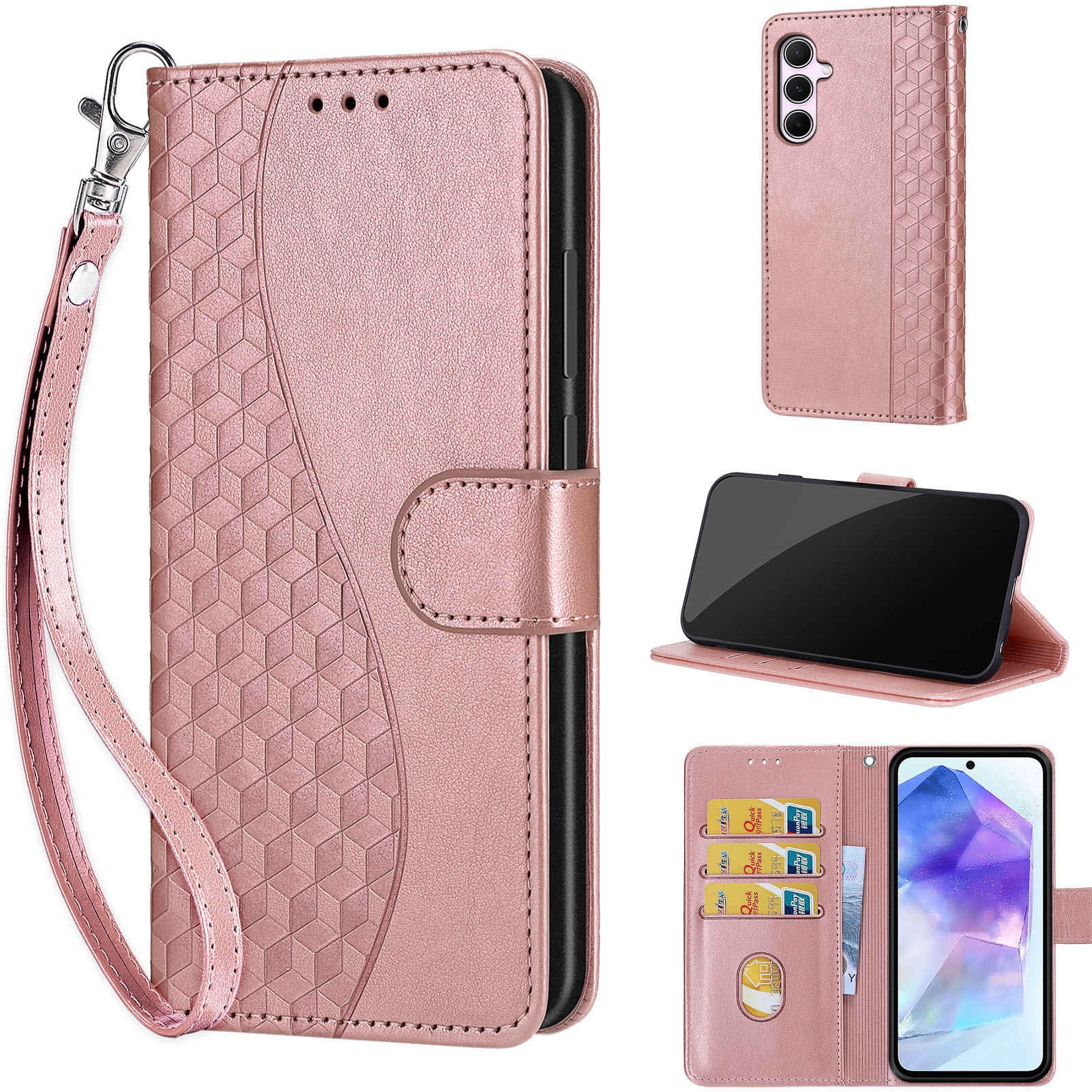TECH CIRCLE For Galaxy A15 Wallet Case,Folio Flip Kickstand Shockproof ...