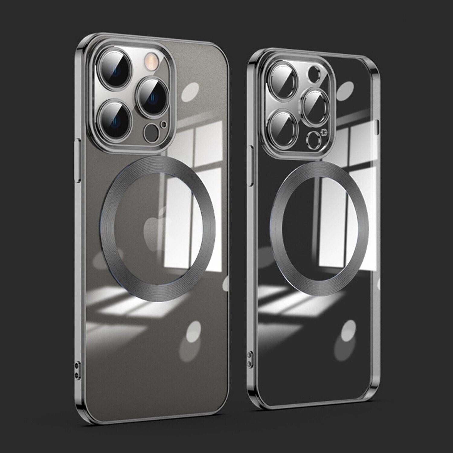 TECH CIRCLE For iPhone 15 Pro MagSafe Case with Camera Lens Protector ...