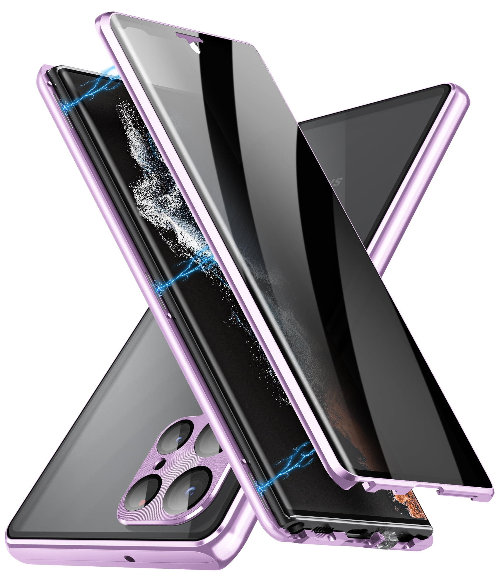 TECH CIRCLE Galaxy S24 Ultra Case, Anti Peep Magnetic Adsorption ...