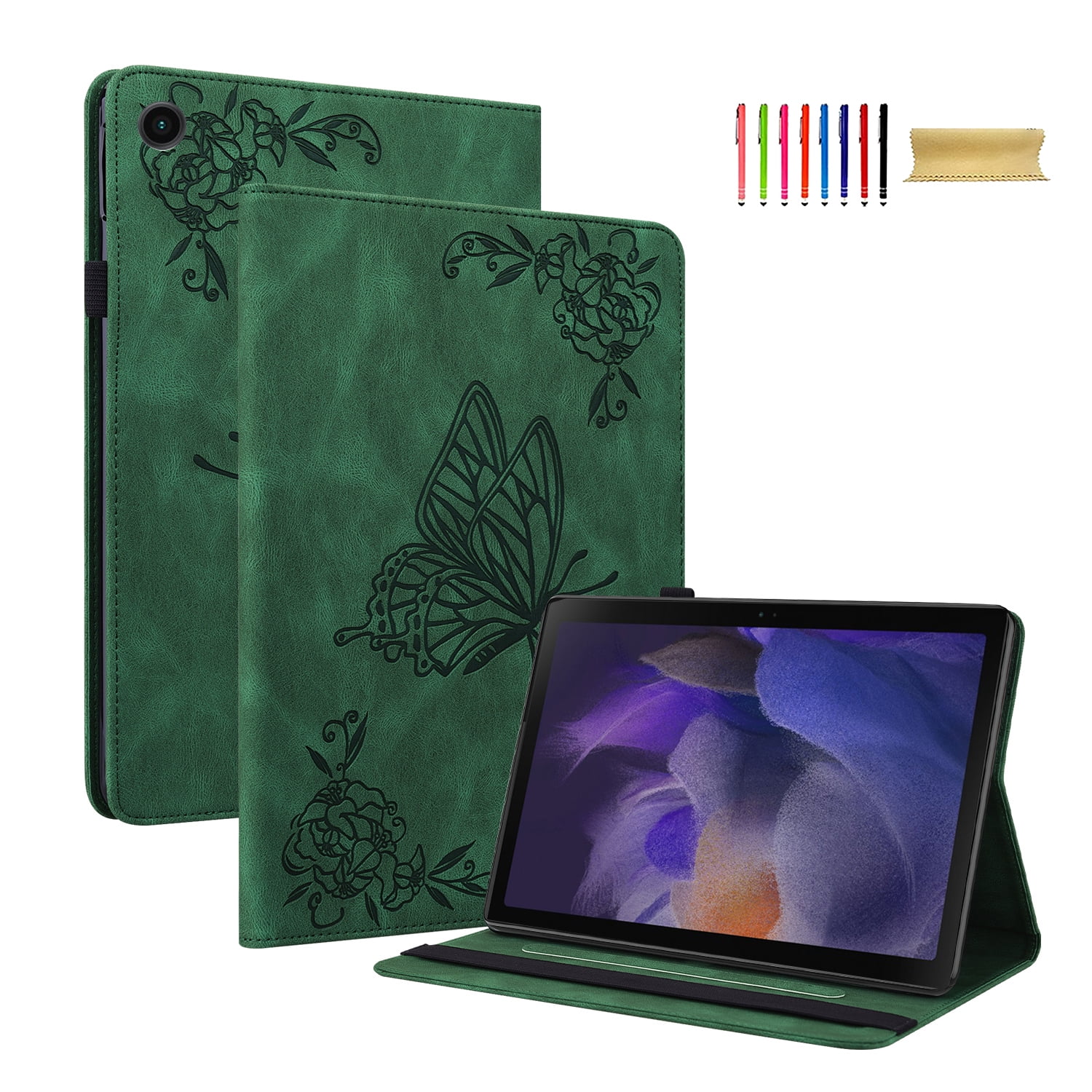 TECH CIRCLE Galaxy Tab A9 Case with Pen Holder, PU Leather Flip Slim ...