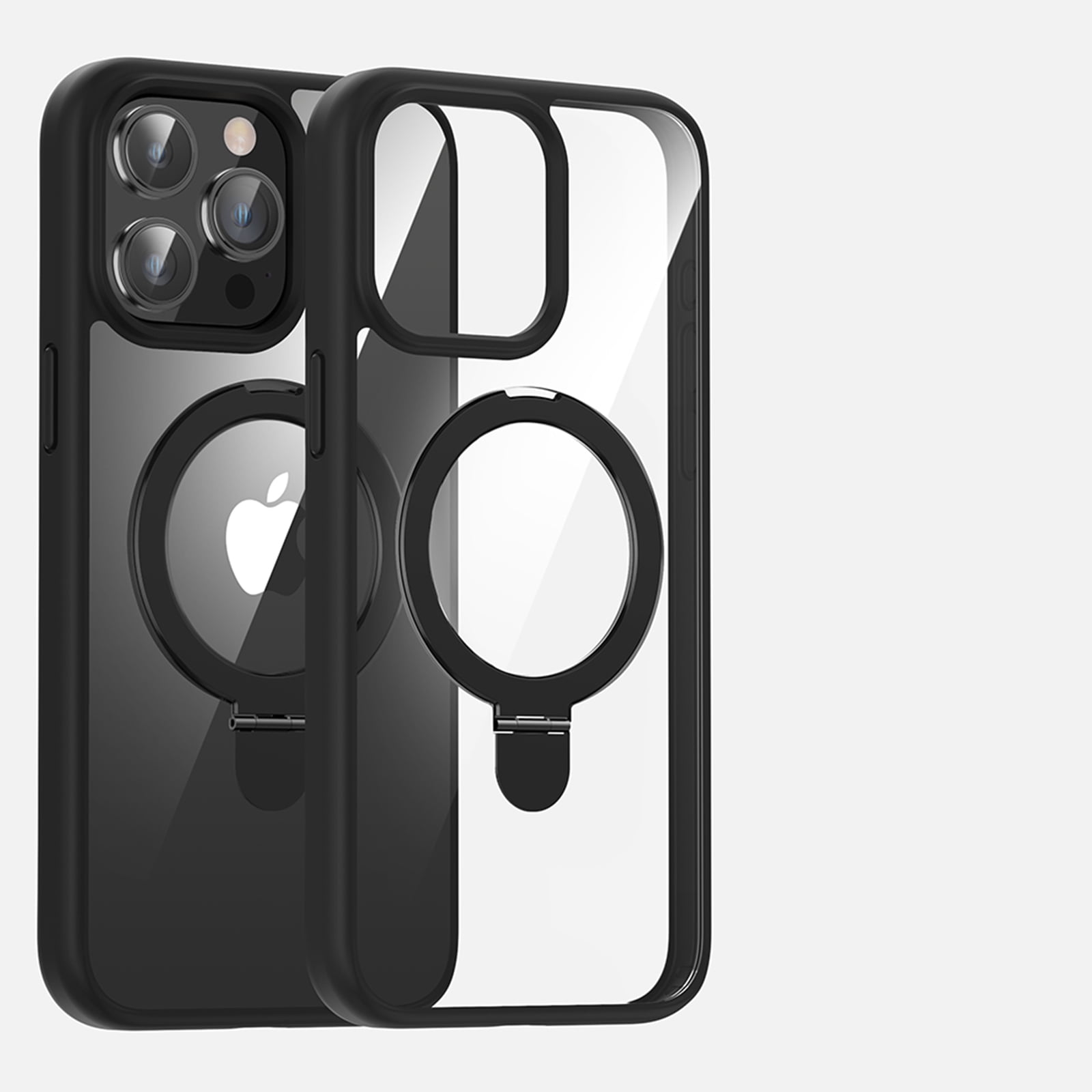 TECH CIRCLE Magnetic Case For iPhone 13 Pro ,Invisible Stand Clear Slim ...