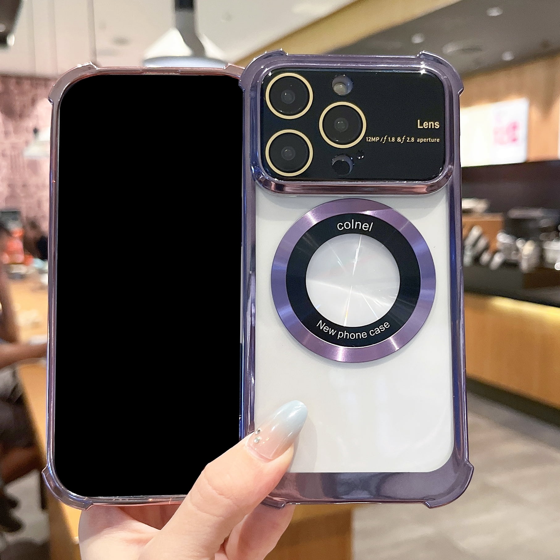 TECH CIRCLE Magnetic Clear Case For iPhone 12 Pro Max with Full Camera ...