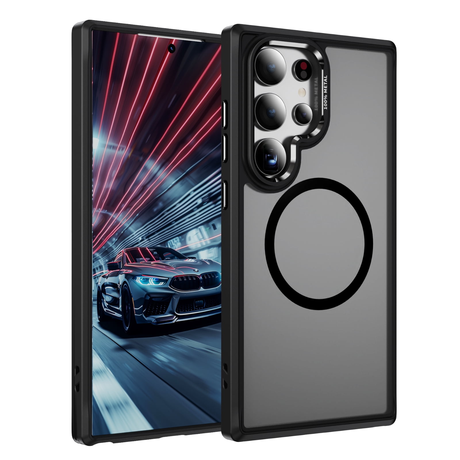 TECH CIRCLE For Samsung Galaxy S23 Ultra Translucent Back Case 6.8 ...