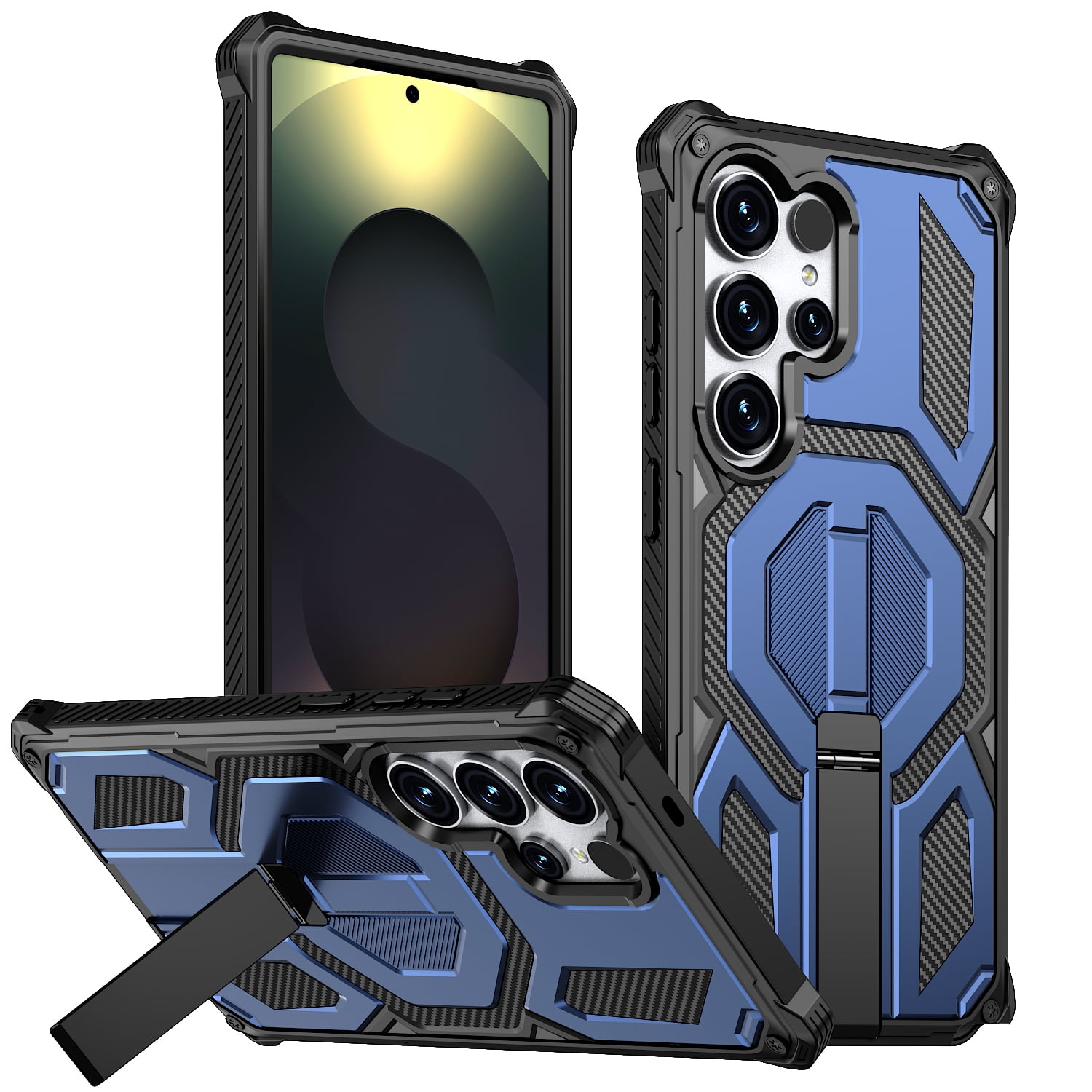 TECH CIRCLE For Samsung Galaxy S25 FE PC+TPU Magnetic Case, Full Body ...
