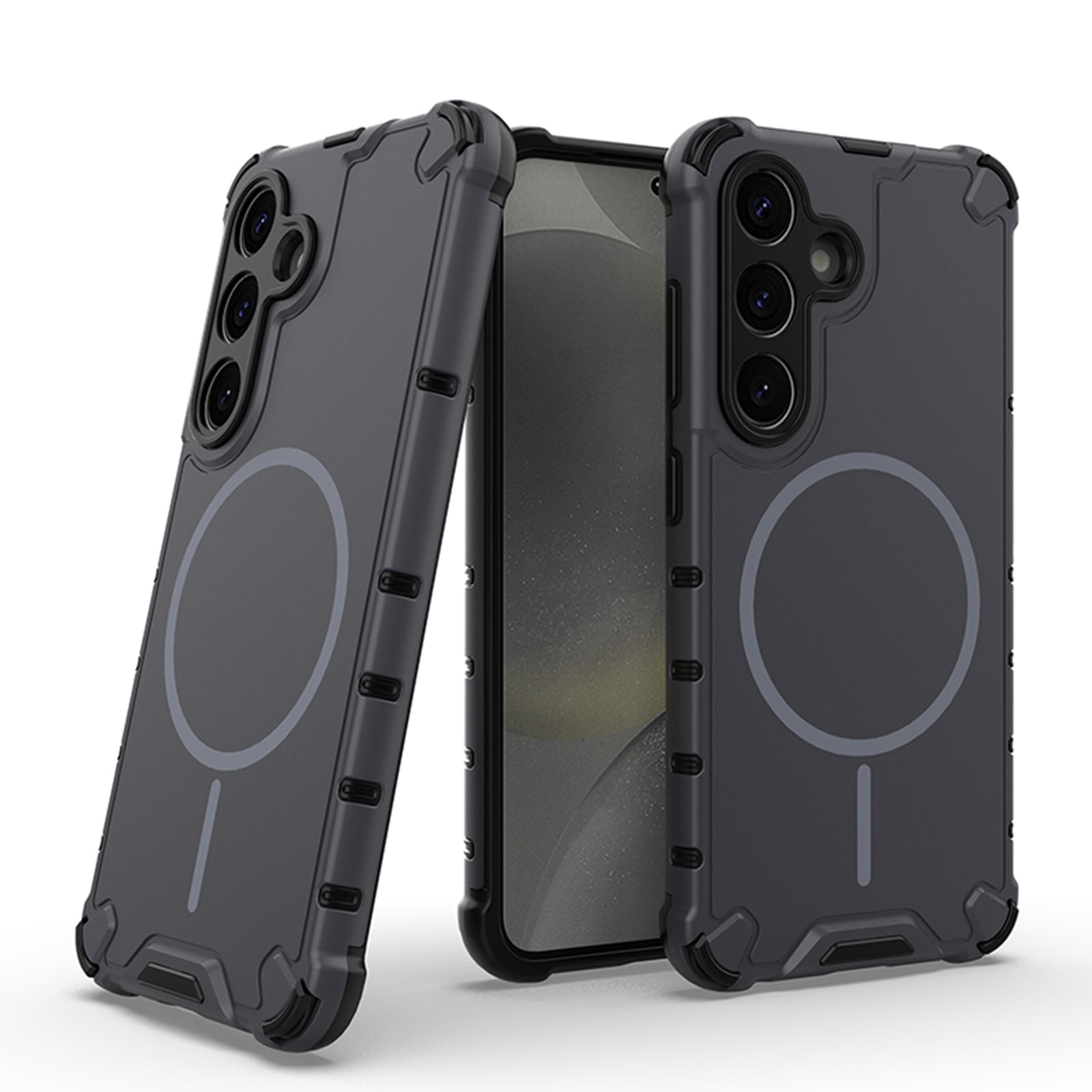 TECH CIRCLE for Samsung Galaxy S25+ PC+TPU Hybrid Armor Case Heat ...