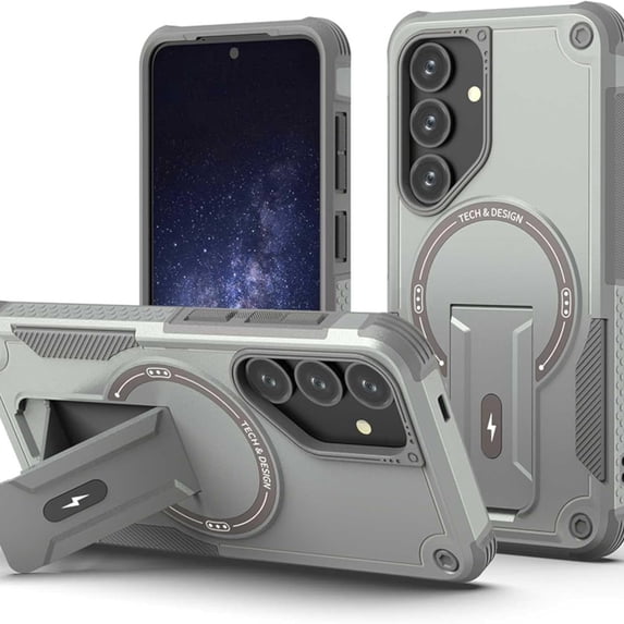 TECH CIRCLE for Samsung Galaxy S26 Magnetic PC+TPU Hybrid Armor Case ...