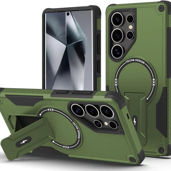 TECH CIRCLE for Samsung Galaxy S26 Ultra Magnetic PC+TPU Hybrid Armor ...