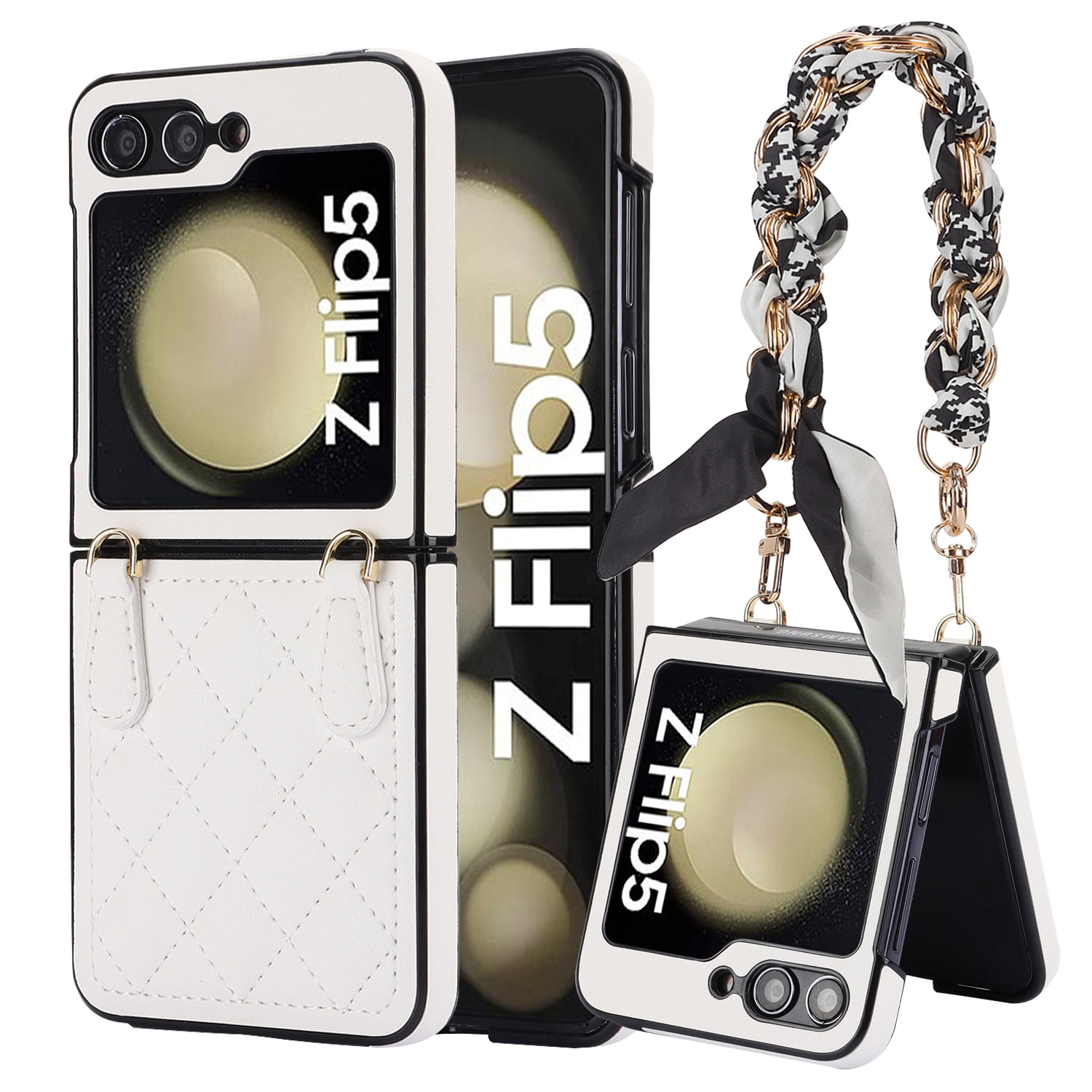 TECH CIRCLE for Samsung Galaxy Z Flip 6 Case with Luxury Detachable ...