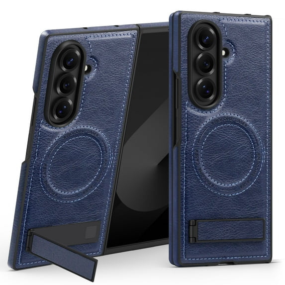 TECH CIRCLE for Samsung Galaxy Z Fold 4 PU Leather Magnetic Case ...