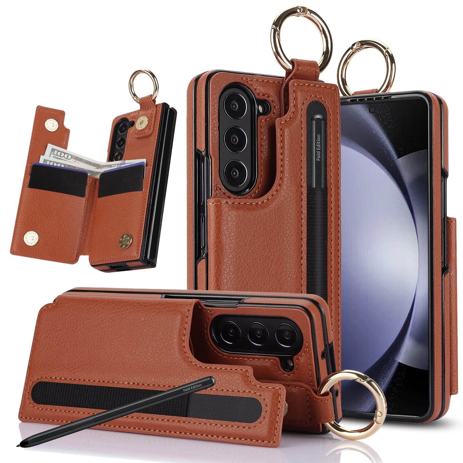 TECH CIRCLE for Samsung Galaxy Z Fold 6 Wallet Case with S-Pen Holder ...