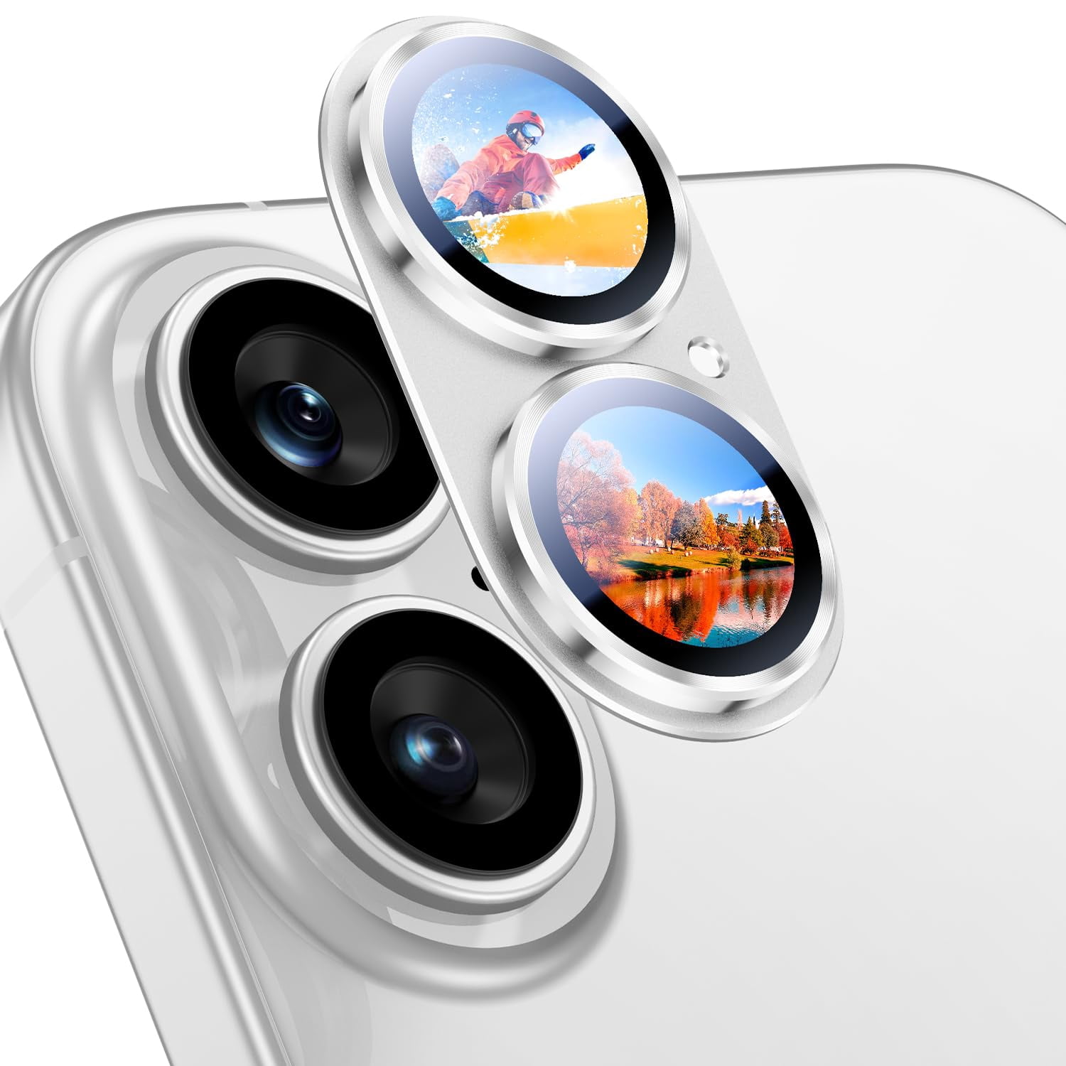 TECH CIRCLE for iPhone 17 Camera Lens Protector, Luxury Tempered Glass ...