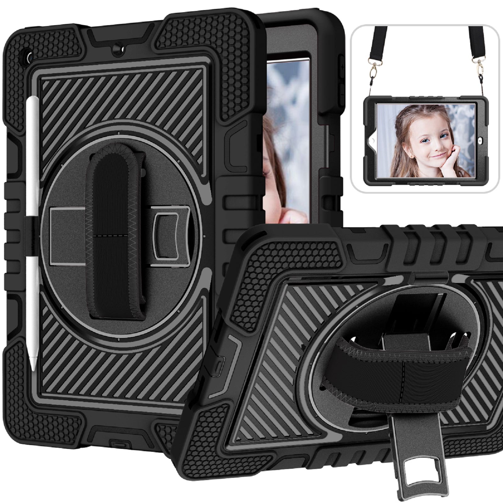 TECH CIRCLE iPad 10th Gen 10.9 Inch 2022 Case, Heavy Duty, Rotating ...