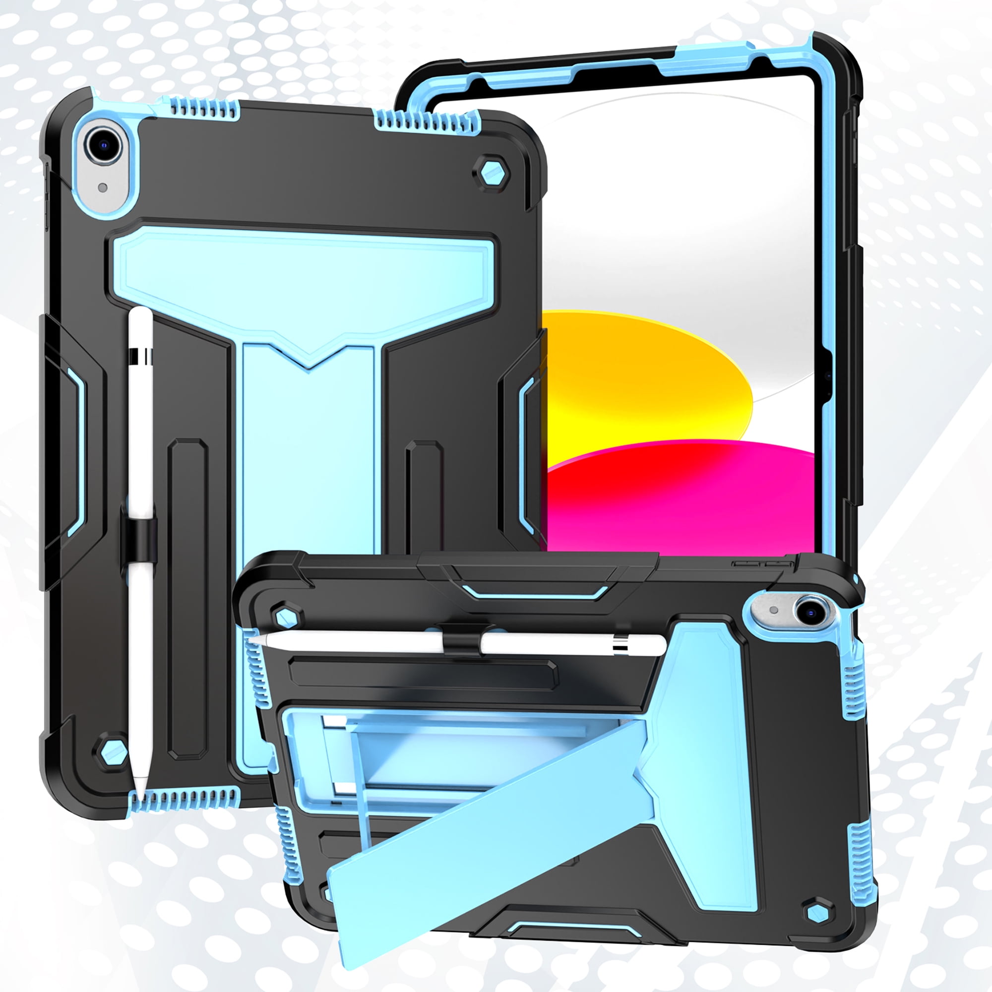 TECH CIRCLE iPad 10th Generation Case 2022, Shockproof Kids-Friendly ...