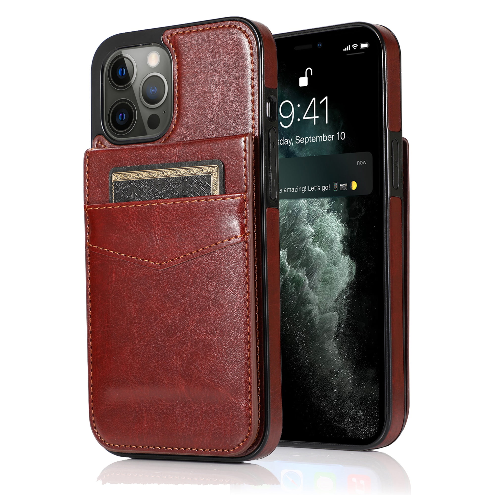 TECH CIRCLE iPhone 12 Pro/iPhone 12 Case,Premium PU Leather Magnetic ...