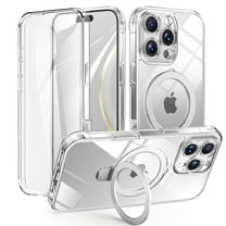 TECH CIRCLE for iPhone 15 Pro Silicone Case with Magnetic Invisible ...