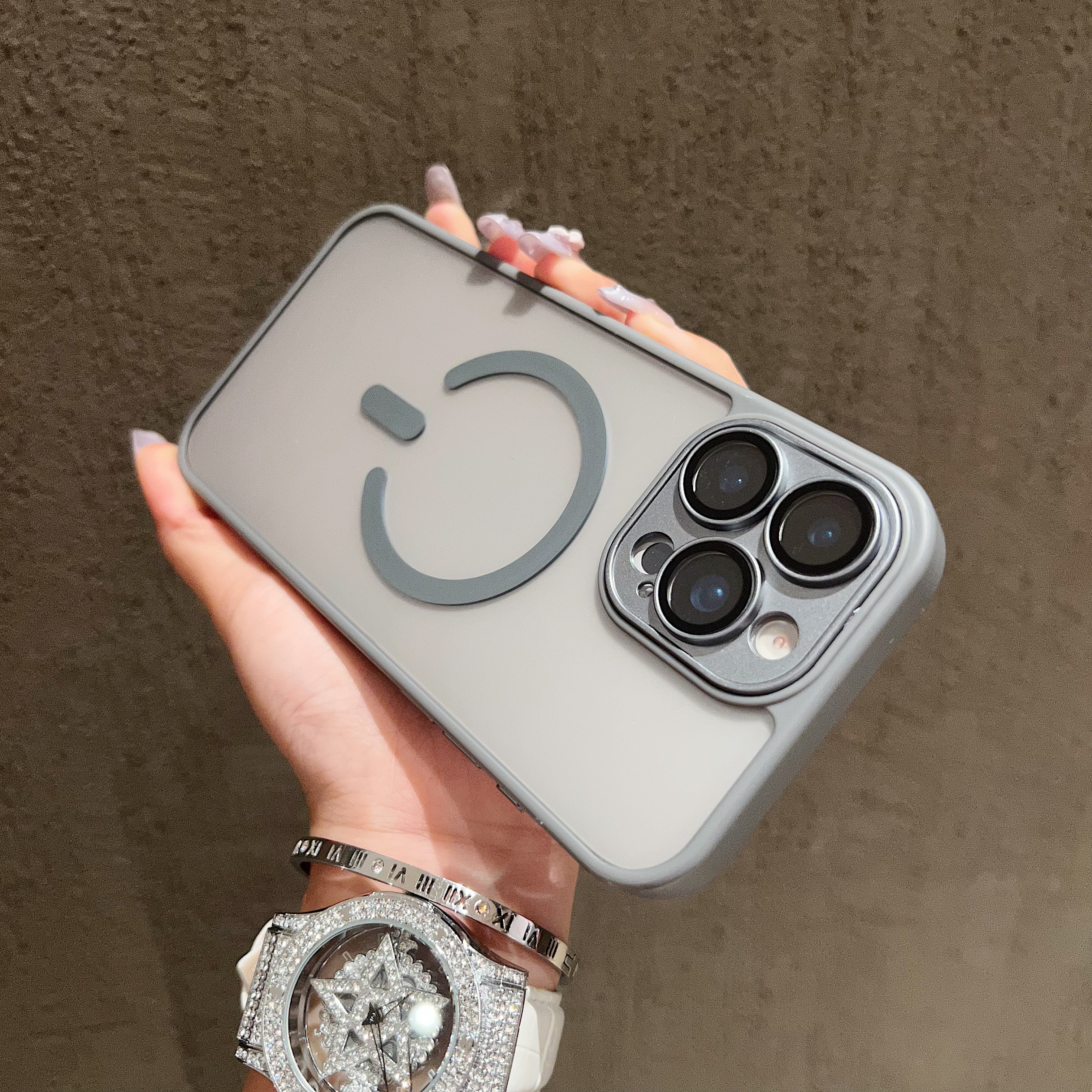 TECH CIRCLE for iPhone 15 Pro Max Magnetic Frosted Case Compatible with ...