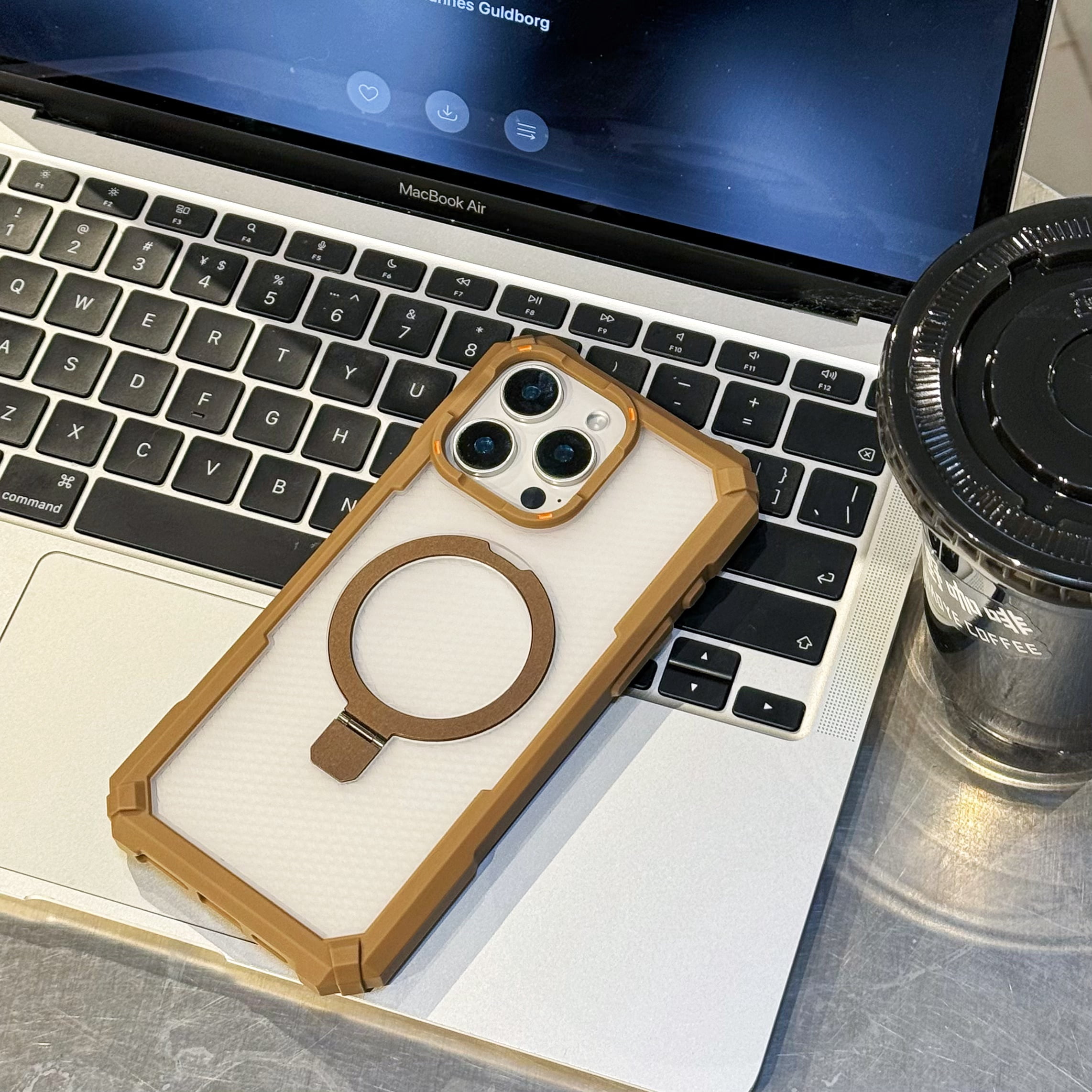 TECH CIRCLE for iPhone 16 Plus PC+TPU Magnetic Case, [Military Grade ...