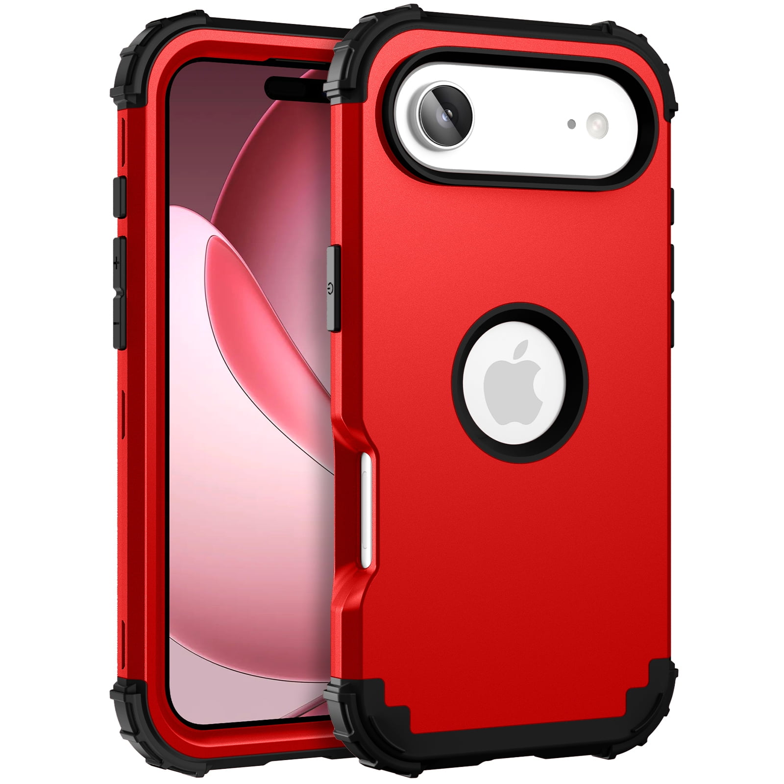 TECH CIRCLE for iPhone 17 Air Slim Soft Rubber Armor Case,Three Layer ...