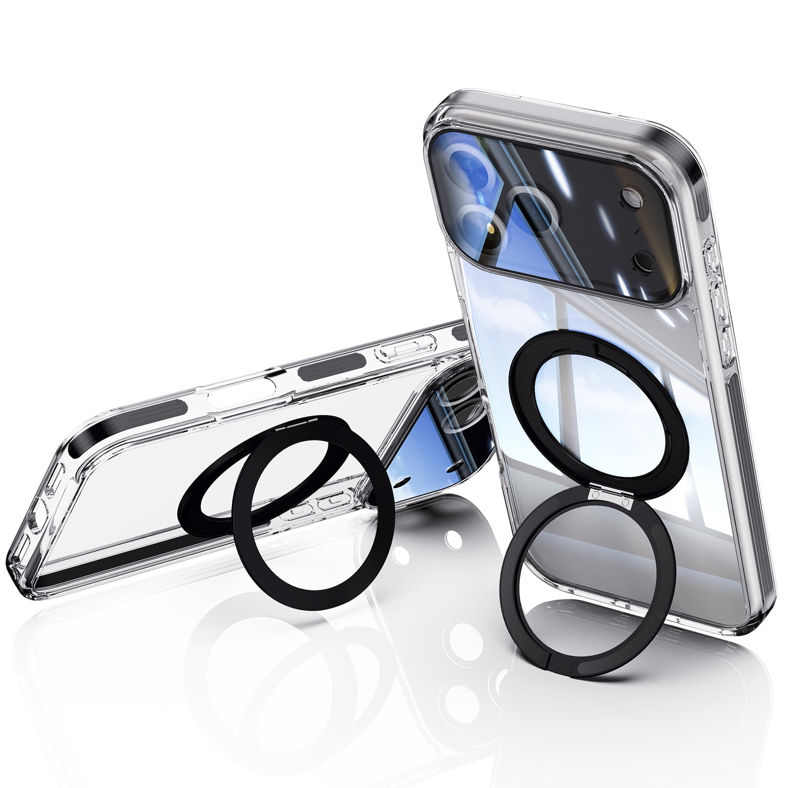 TECH CIRCLE For iPhone 17 Pro Max (6.9") Magnetic Clear Case with ...