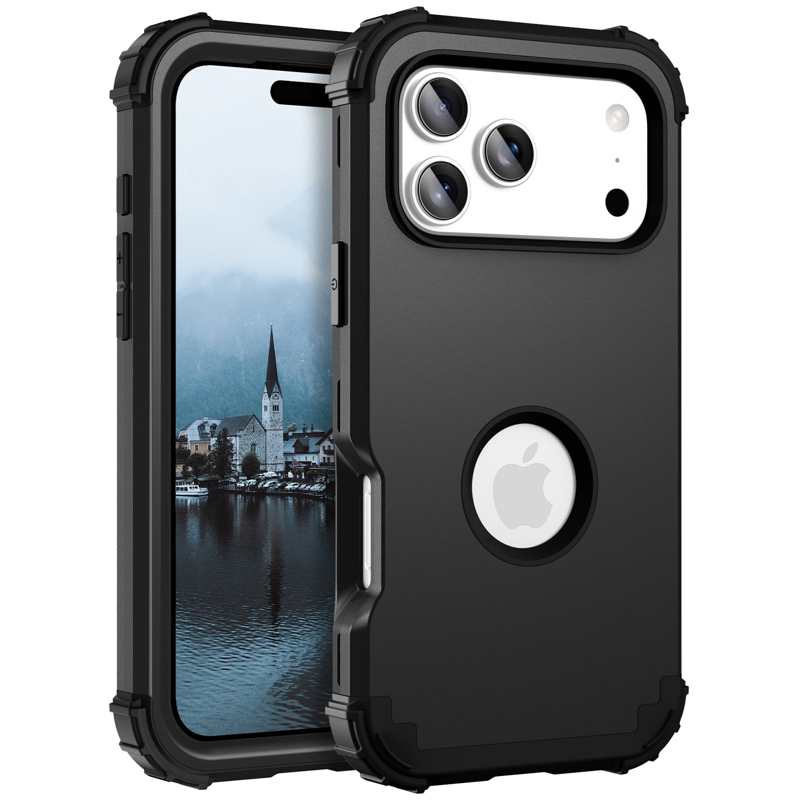 TECH CIRCLE for iPhone 17 Pro Max Slim Soft Rubber Armor Case,Three ...