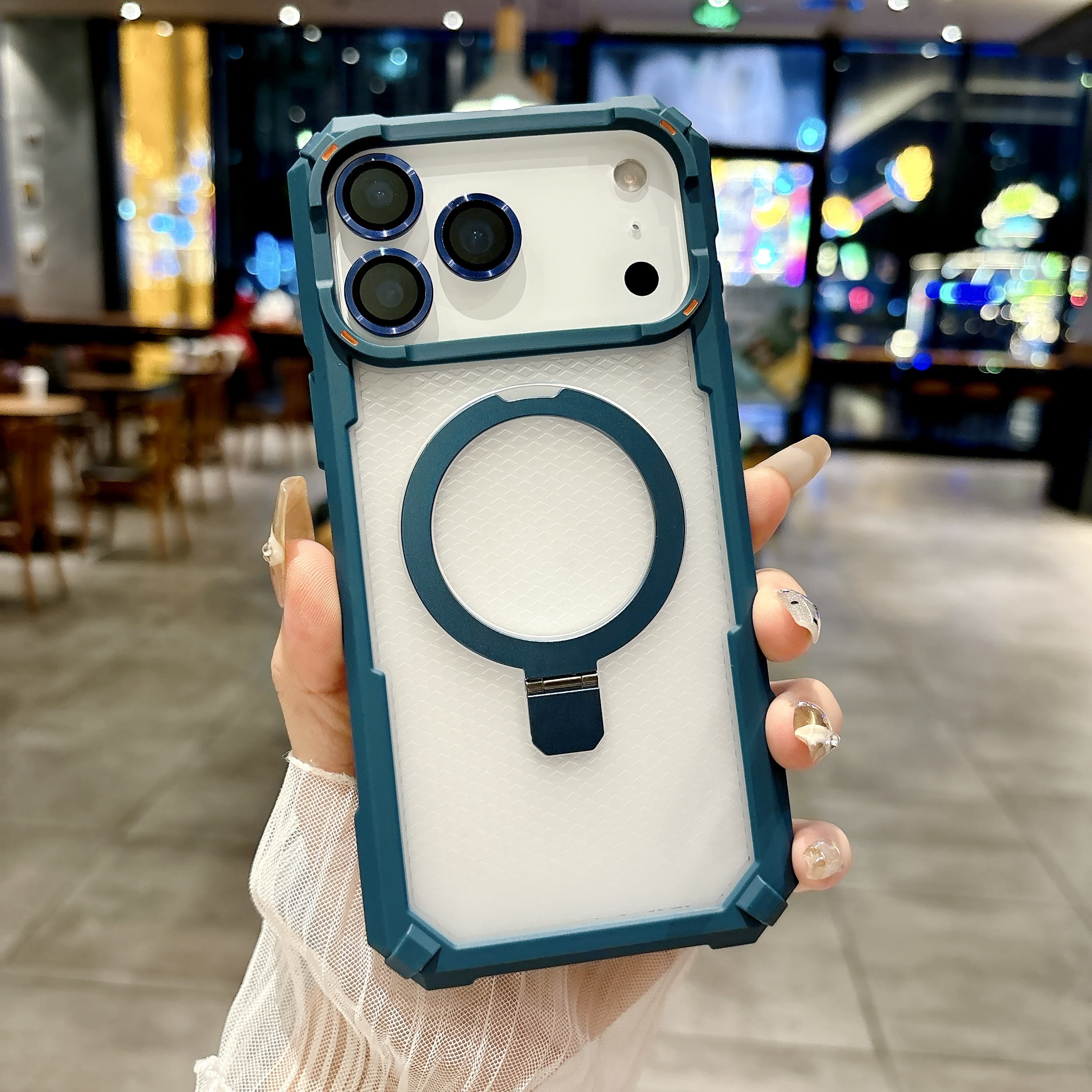 TECH CIRCLE for iPhone 17 Pro PC+TPU Magnetic Case, [Military Grade ...