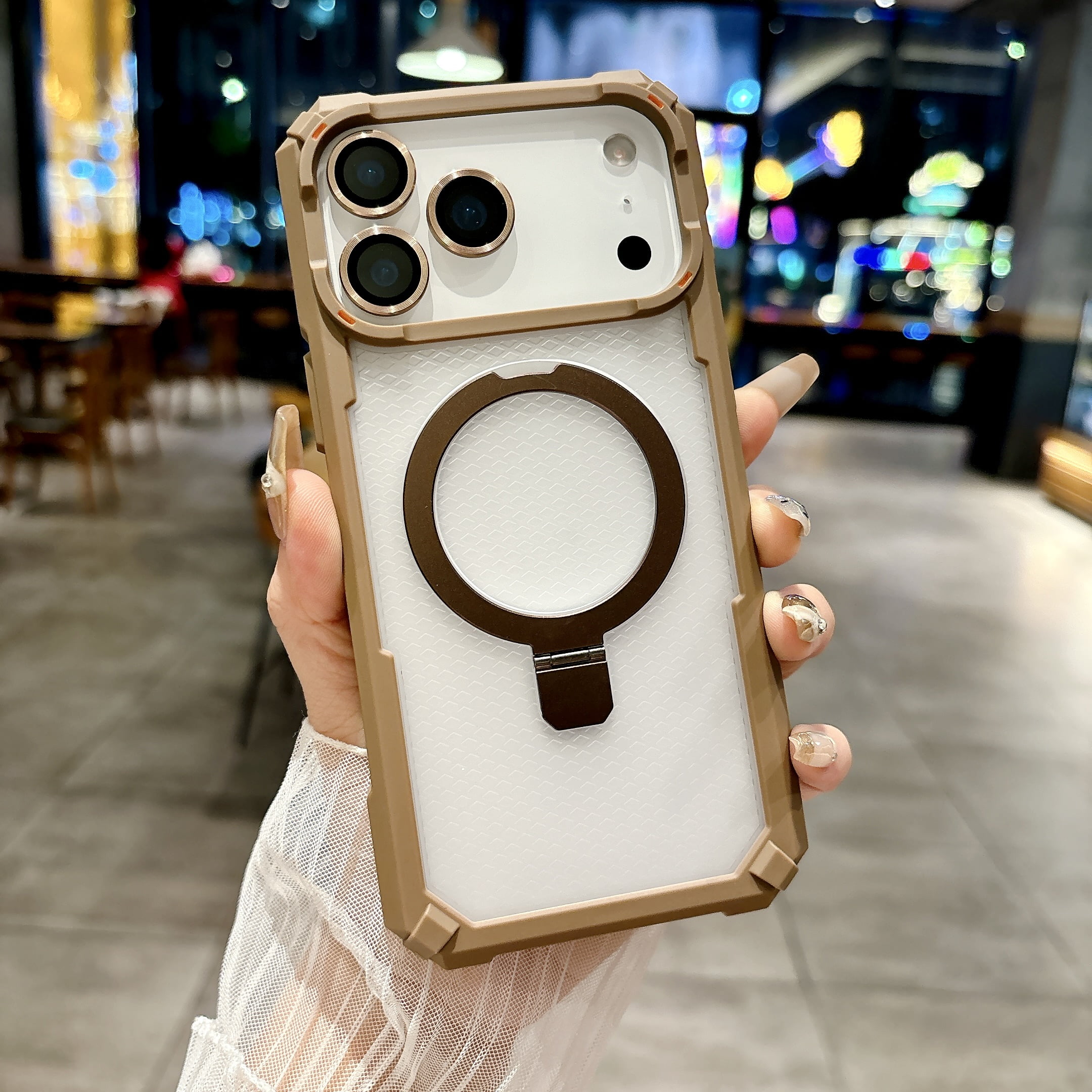 TECH CIRCLE for iPhone Air PC+TPU Magnetic Case, [Military Grade Drop ...