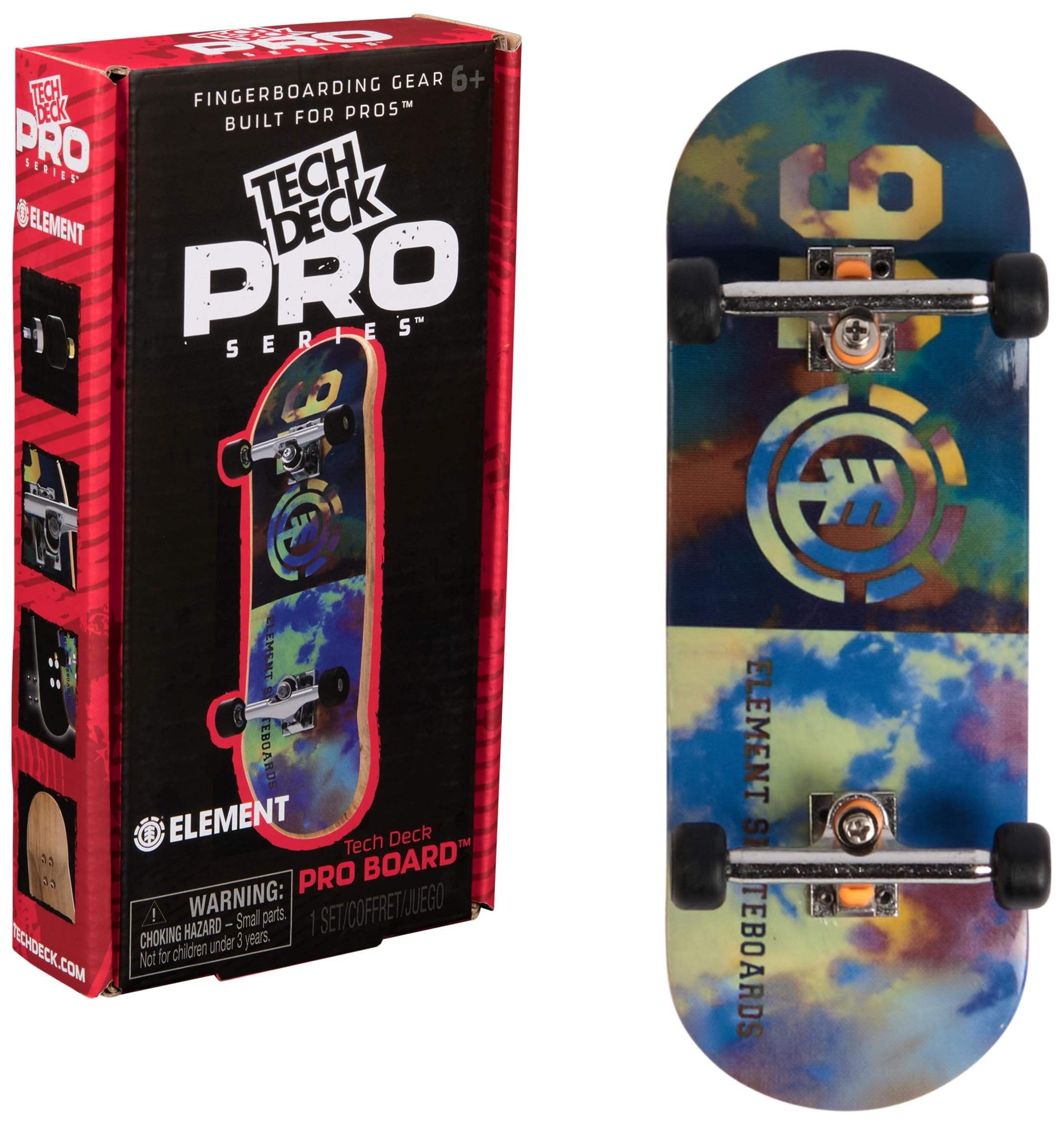 TECH DECK, Element Pro Series Finger Board with Storage Display, Built ...