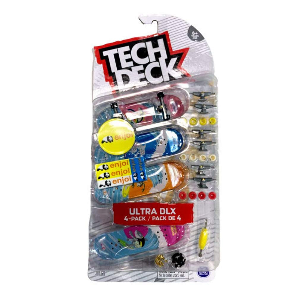 TECH DECK Enjoi Skateboards 2020 Ultra DLX 4-Pack Surfs Up Fingerboards ...