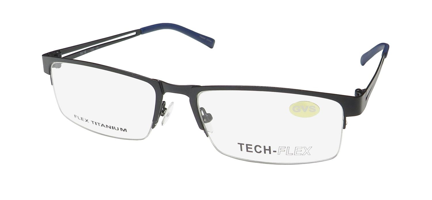 TECH-FLEX 1706 TITANIUM EYEGLASS FRAME/GLASSES ADJUSTABLE NOSEPADS ...