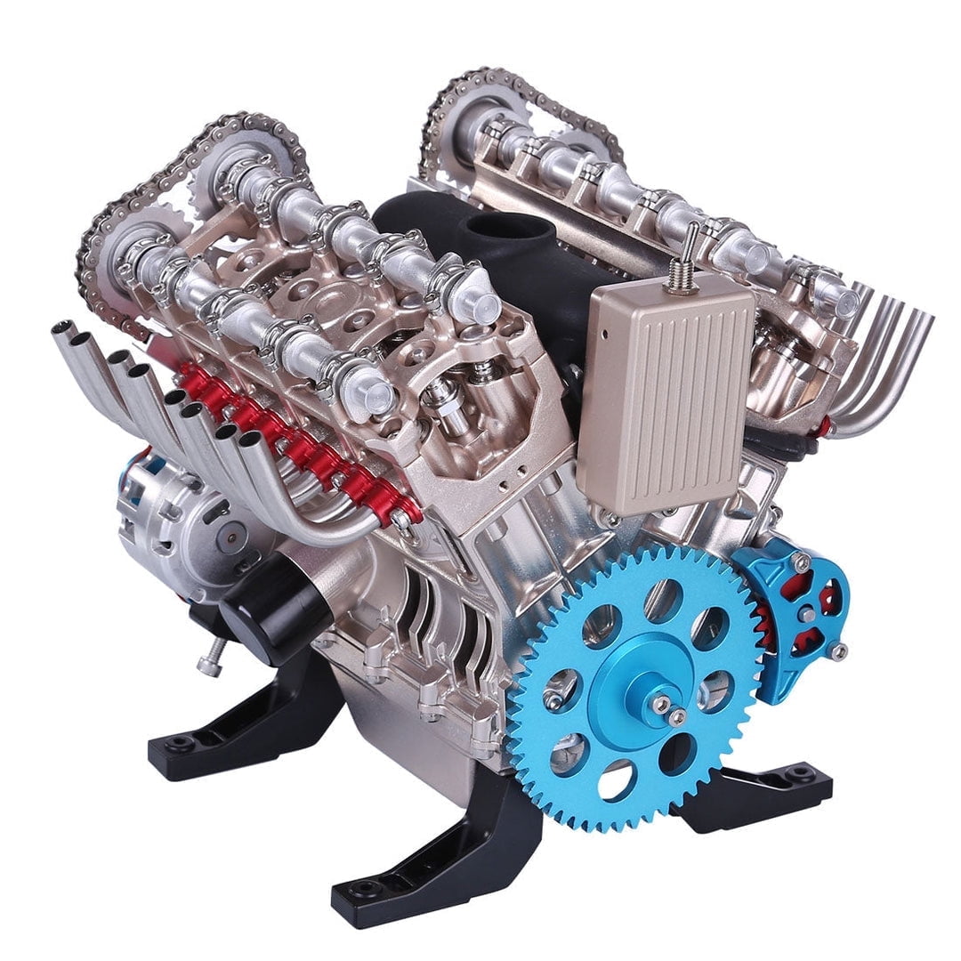 ENGINEKIT Teching 1:3 Metal V8 Car Engine Model Kit Mechanical DIY ...