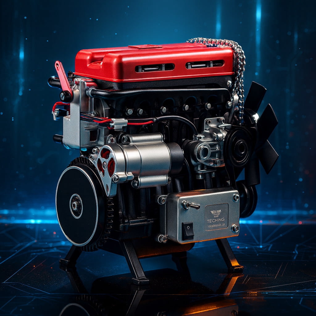 TECHING L4 Turbocharged 4-Cylinder Full Metal Engine Model Kit DIY ...