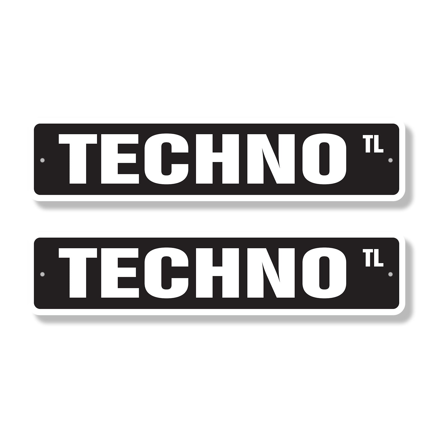 TECHNO Classic Street Sign (2 Pack) music electronic dance rave ...