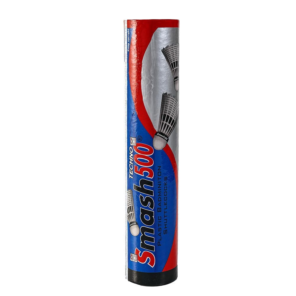 TECHNO Smash 500 Nylon Badminton Shuttlecock , Eva Bottom | White ...