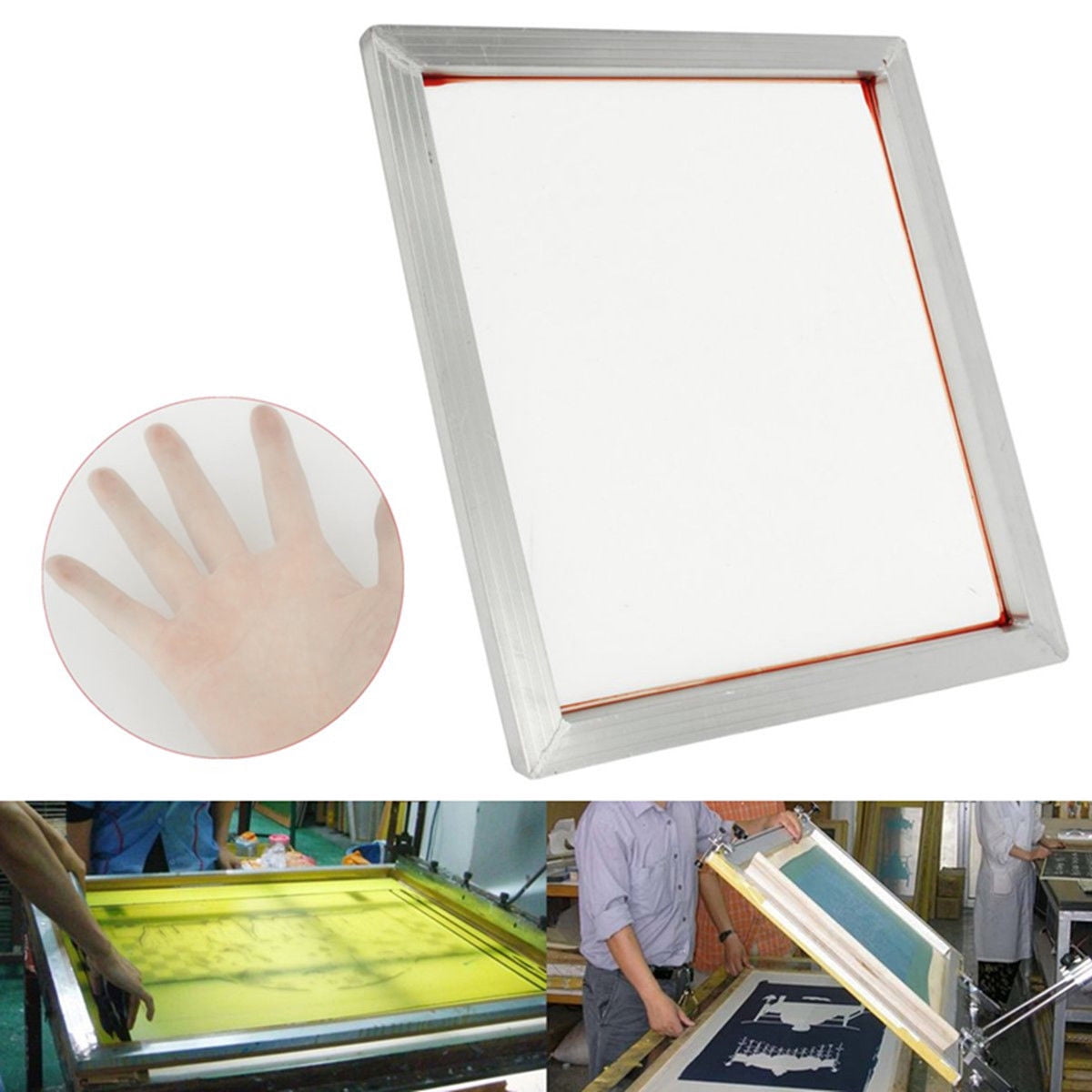 TECHTONGDA 16*20" Aluminum Screen Printing Frame with 180 Mesh Fabric ...
