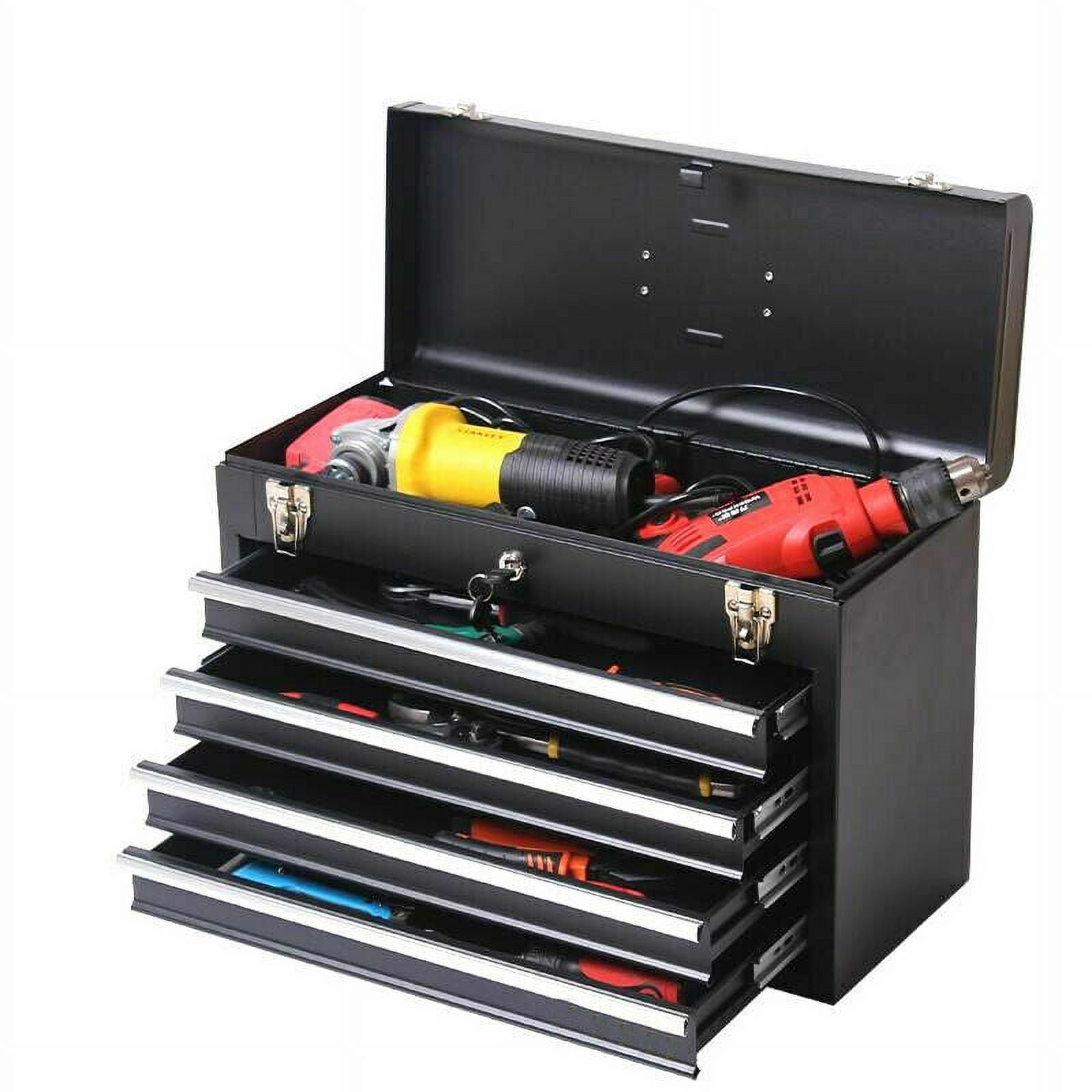 TECHTONGDA 4 Drawer Tool Box Portable Hardware Household Multi ...