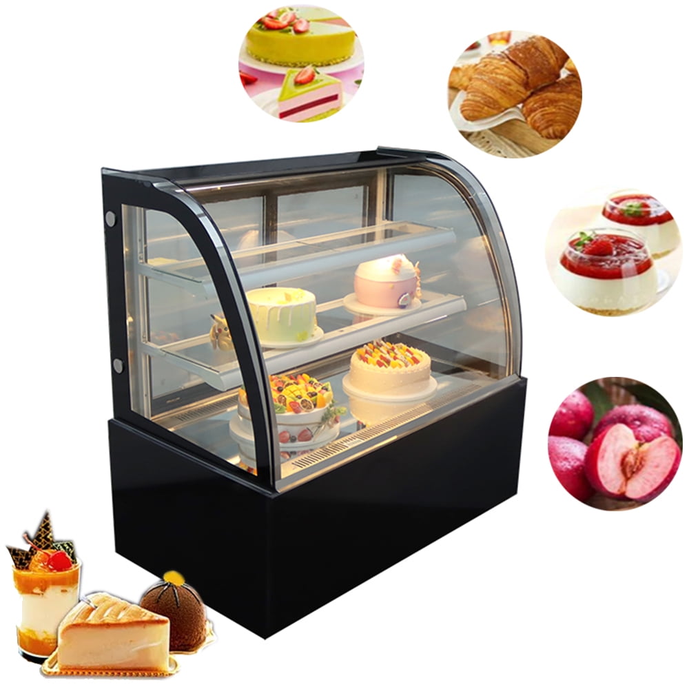 TECHTONGDA 48" Refrigerated Cake Showcase Countertop Rear Sliding Door ...